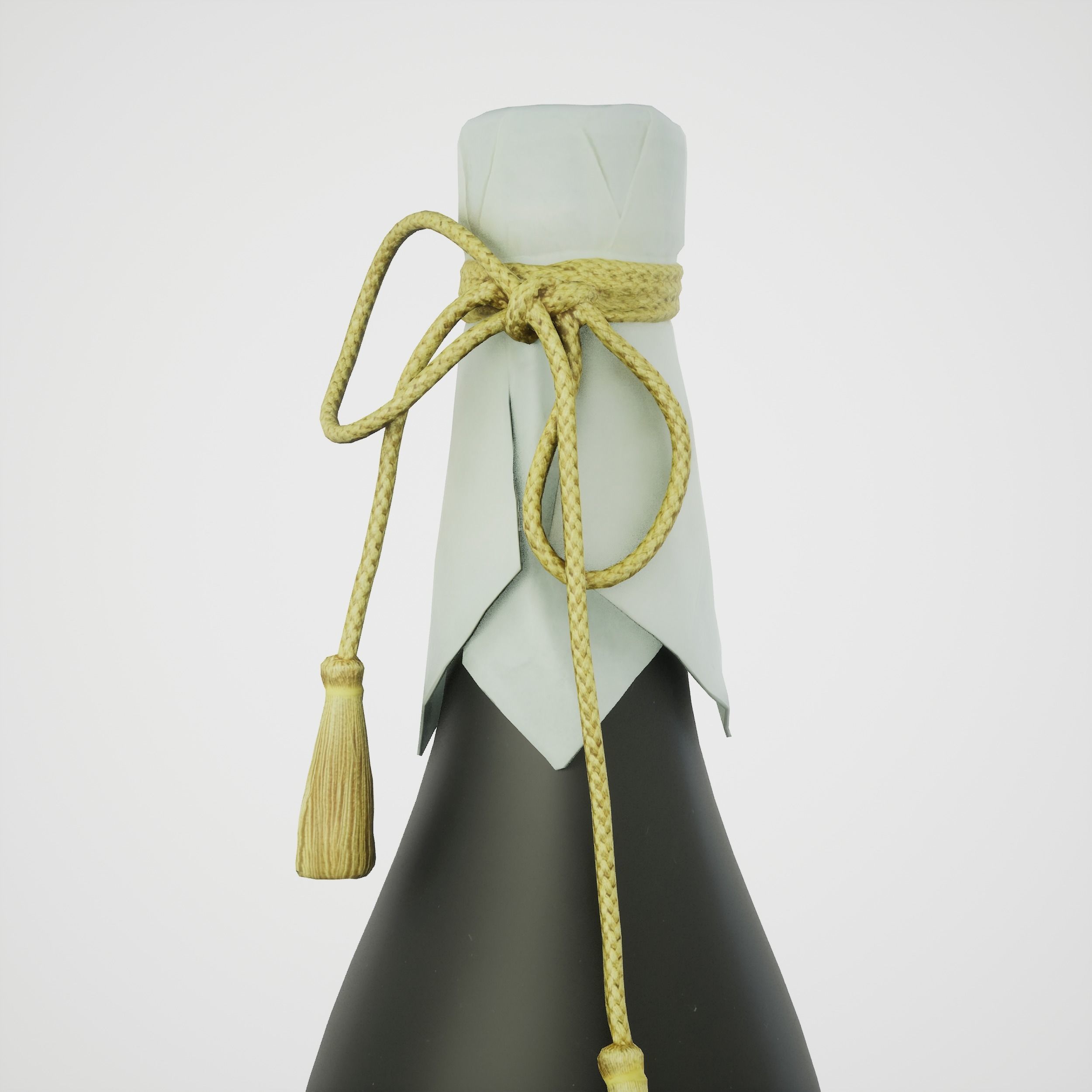 3d Model Game Ready Sake Bottle 2 Vr Ar Low Poly Cgtrader