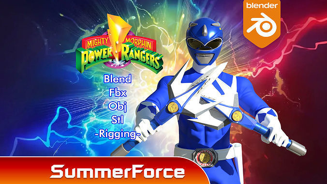 Mighty Morphin Power Rangers Blue Ranger Wallpaper