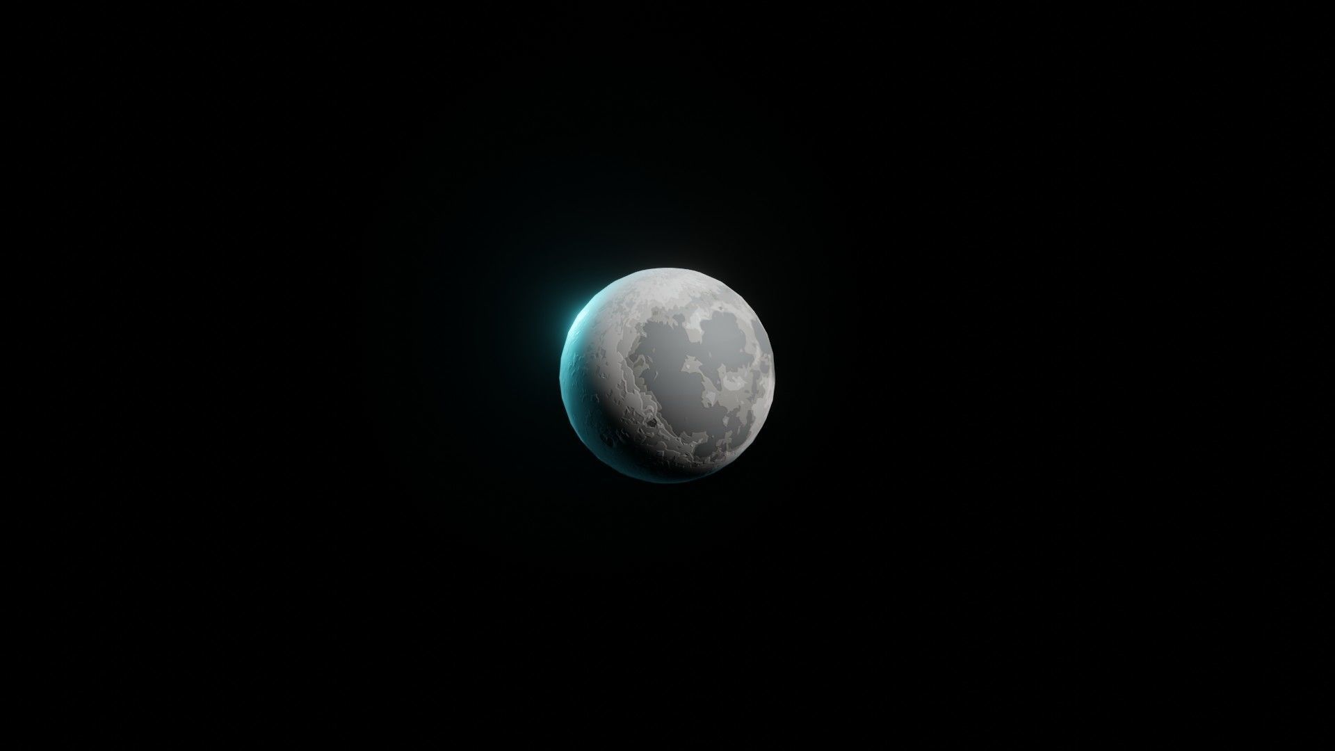 3D model Stylized Moon 3D Model 2k 4k 8k Textures VR / AR / low-poly ...