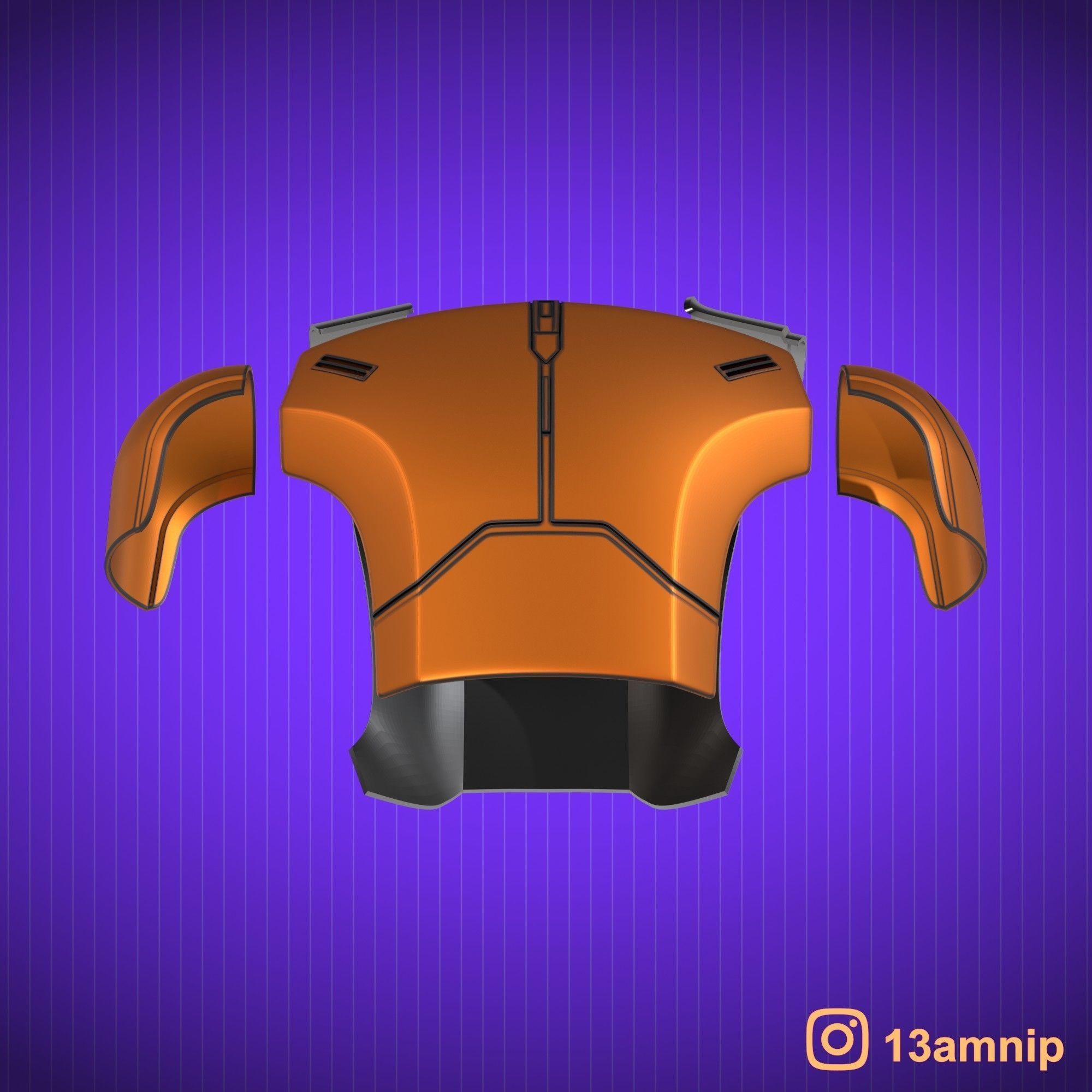 Sabine Wren Chest armor Set 3D model 3D printable | CGTrader
