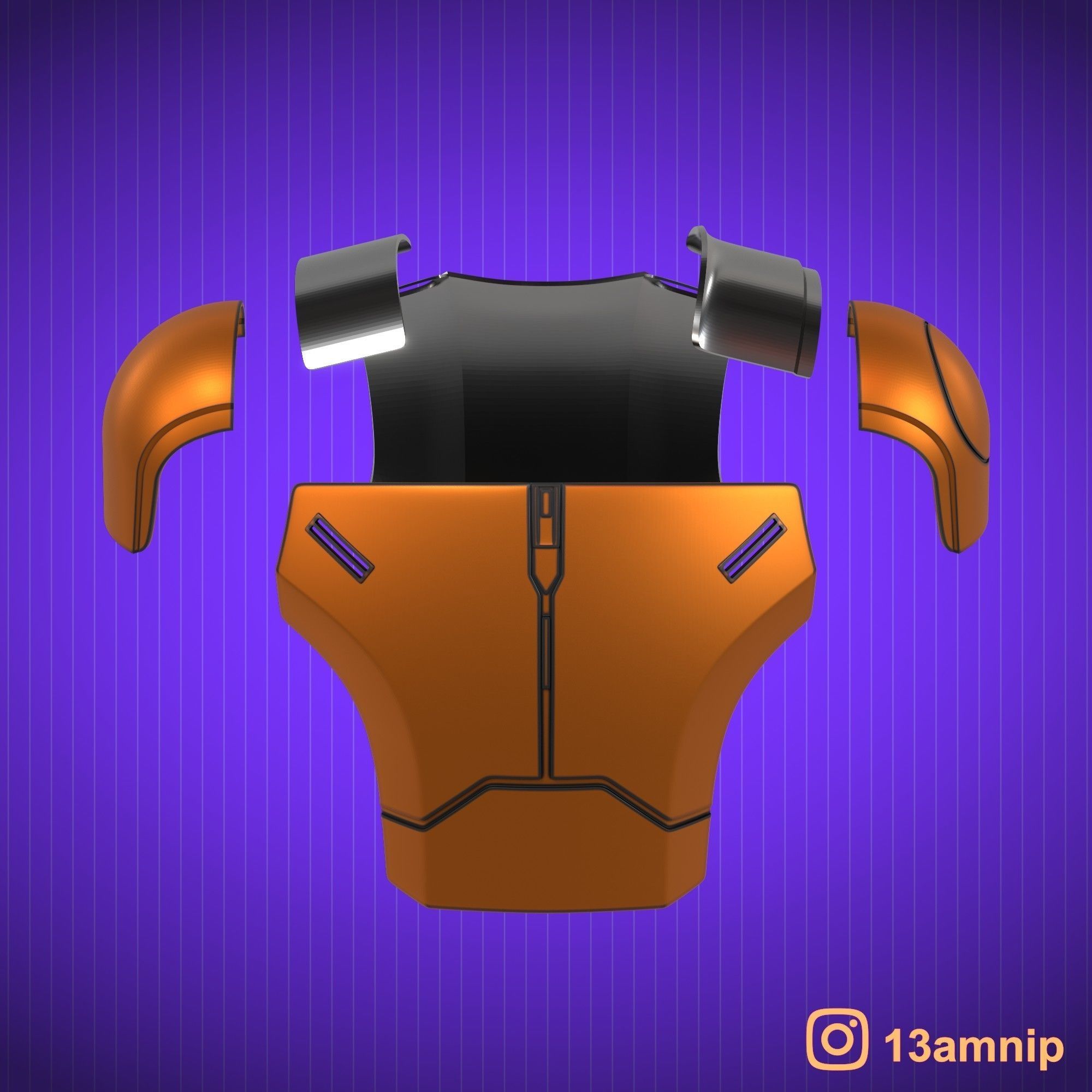 Sabine Wren Chest armor Set 3D model 3D printable | CGTrader