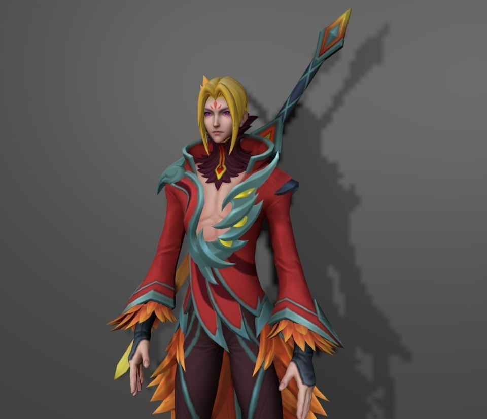 Fiery Dance 3D model animated rigged | CGTrader