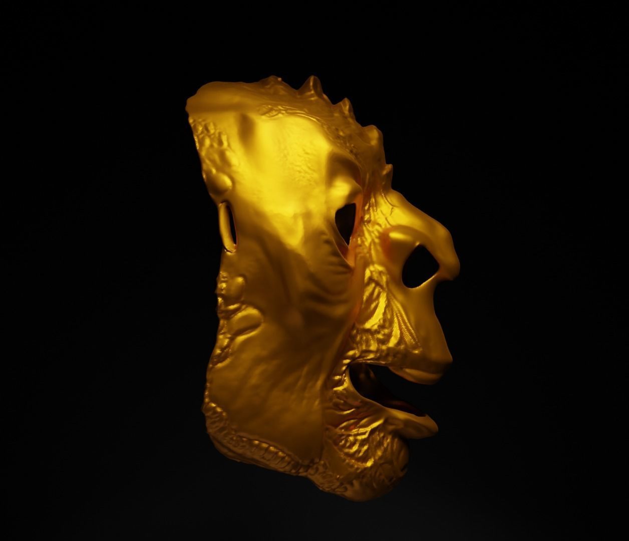 Orc Coplay Costume Face Mask 3D model 3D printable | CGTrader