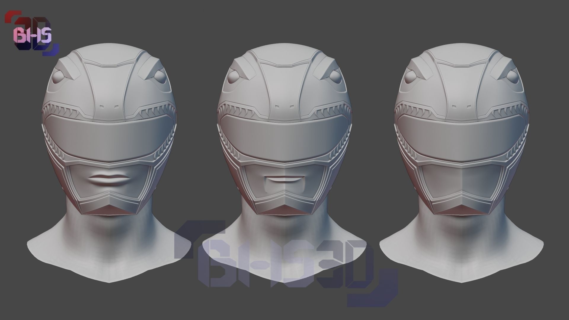 MMPR Red helmet custom 3D Digital Download 3D model 3D printable | CGTrader