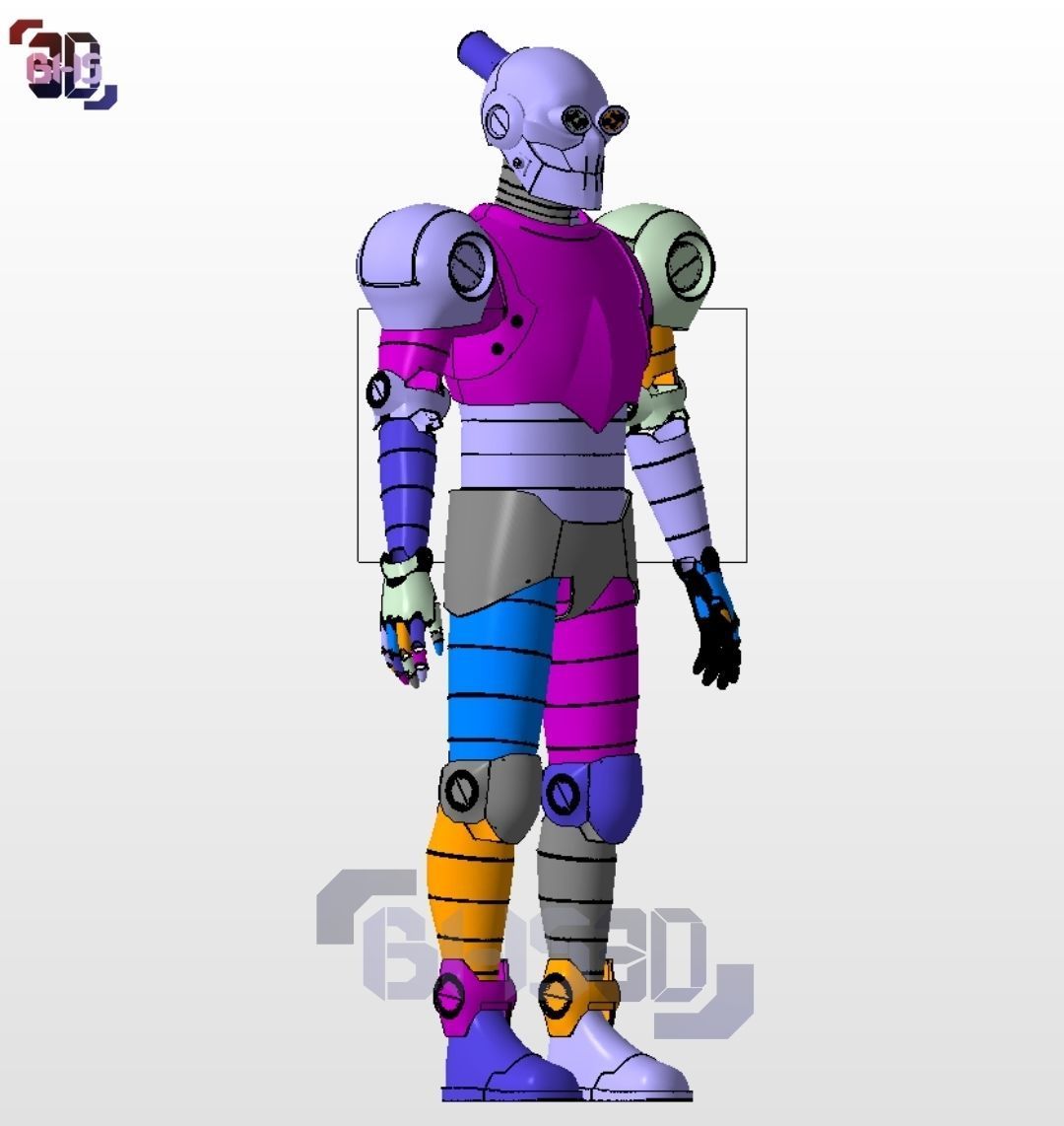 Robot Invincible Full armor 3D digital download 3D model 3D printable ...