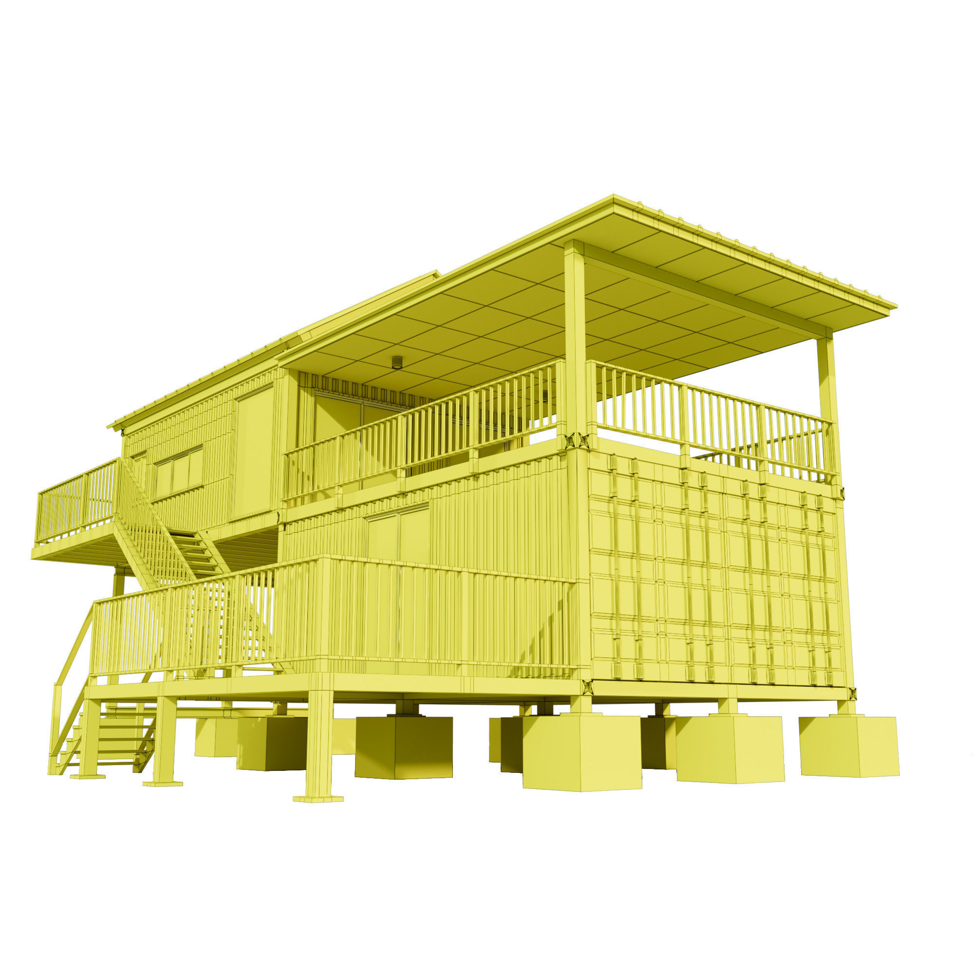 Container Home 02 3D model | CGTrader