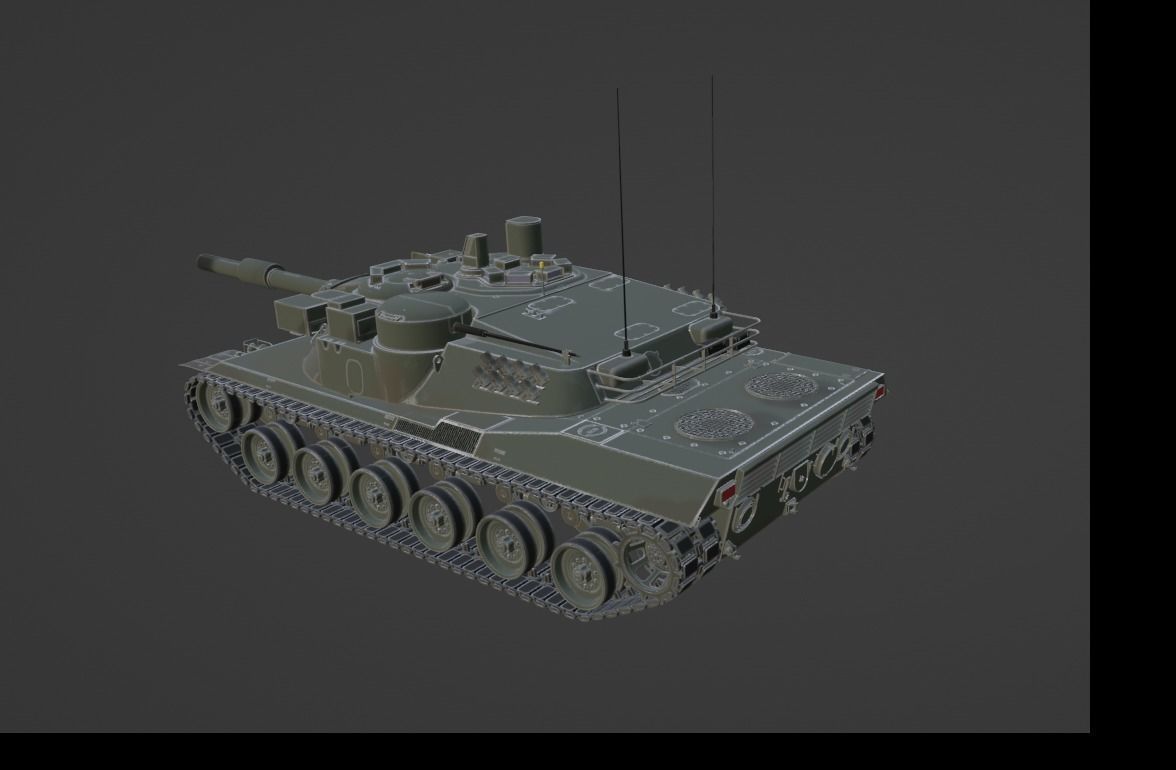 MBT 70 tank 3D model | CGTrader