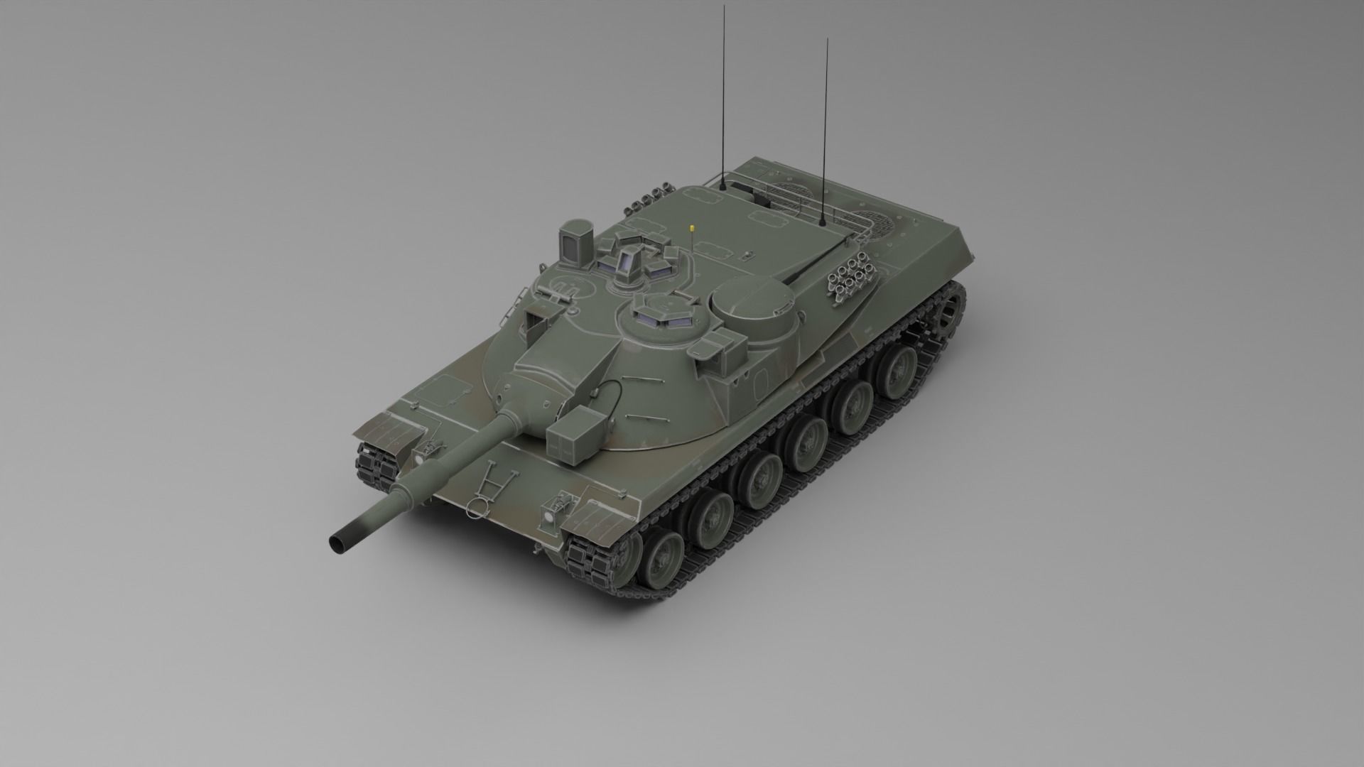 MBT 70 tank 3D model | CGTrader