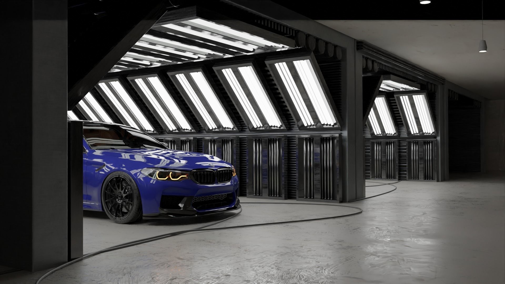 3D Car Rendering Scene Studio Blender File 3D model | CGTrader