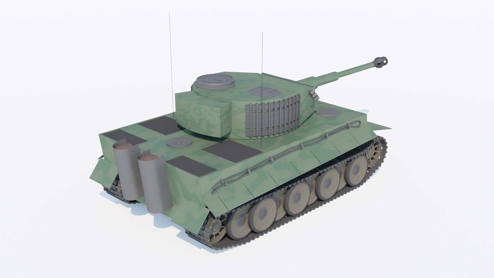 3D model Tiger H1 Tank VR / AR / low-poly | CGTrader