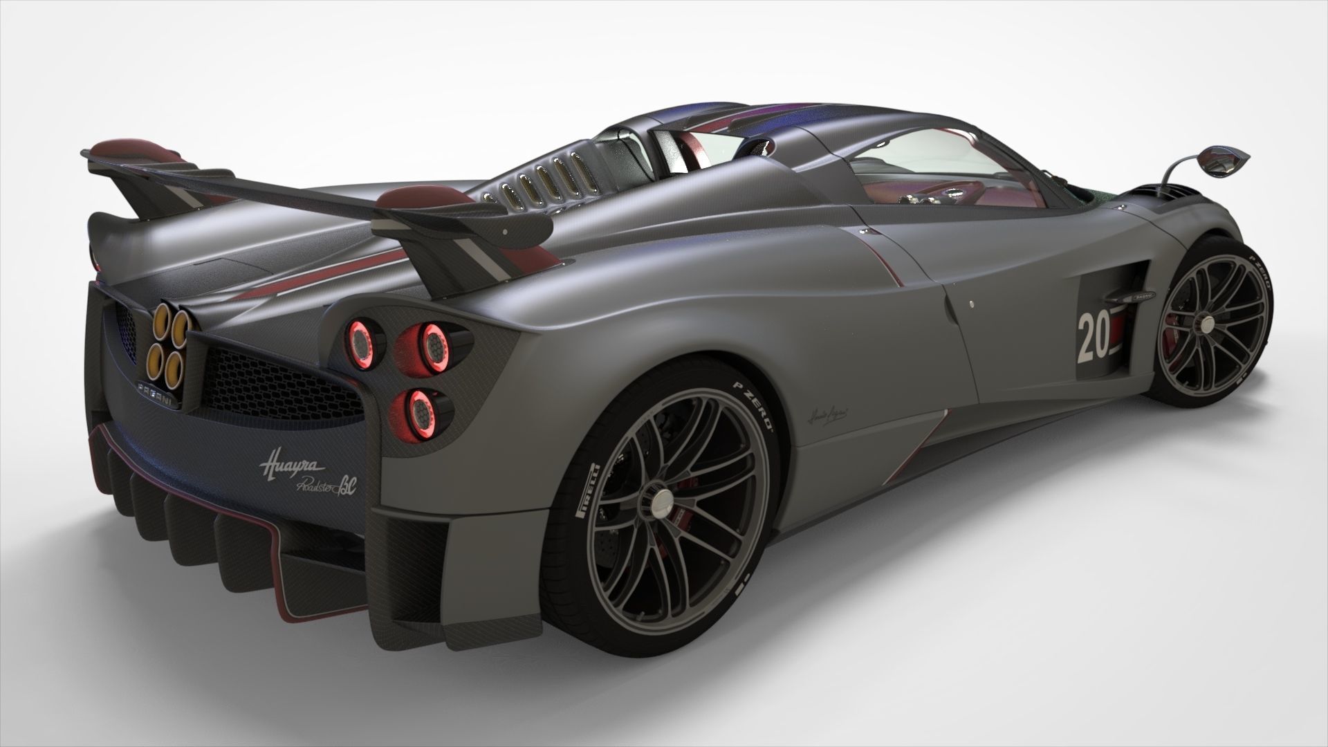 3D model Pagani Huayra Roadster VR / AR / low-poly | CGTrader