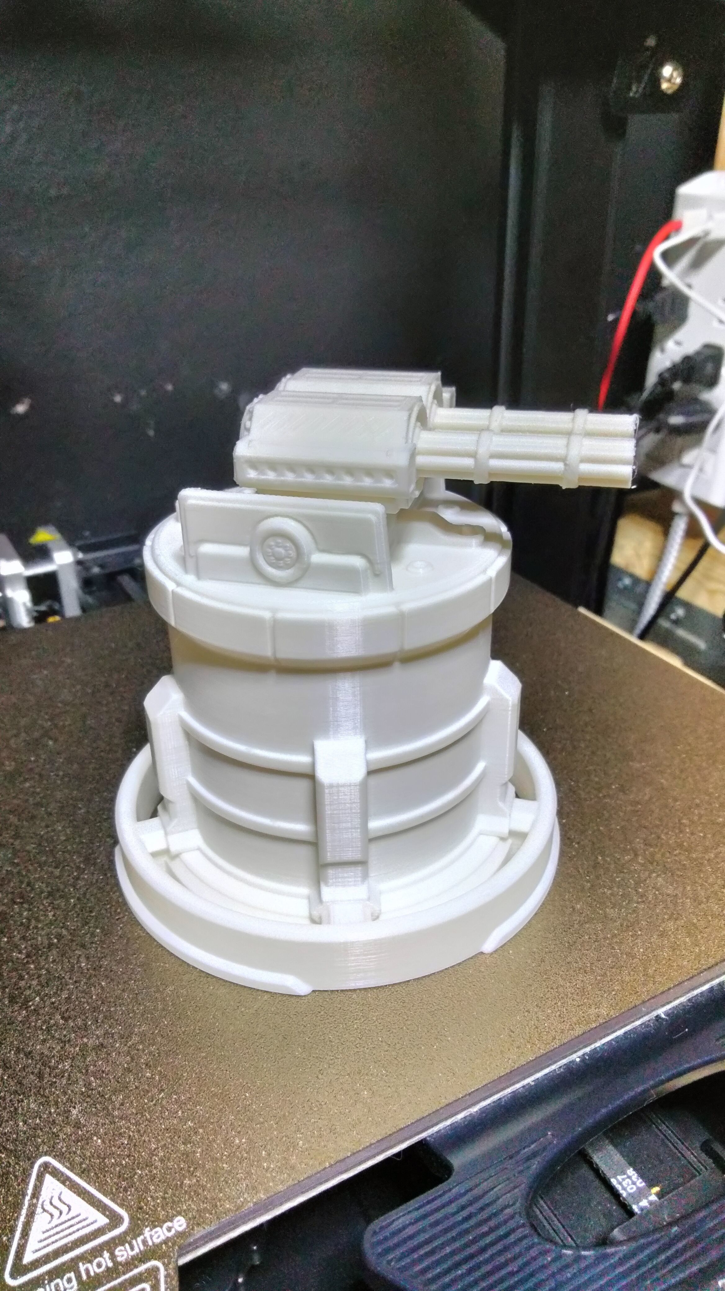 Gatling Turret Tabletop Mini 3D model 3D printable | CGTrader