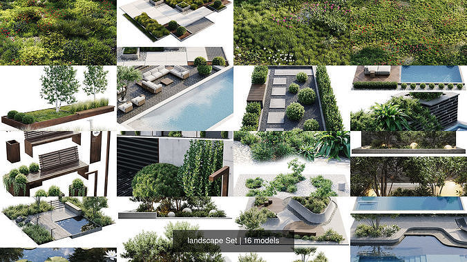 landscape Set 3D Model Collection | CGTrader