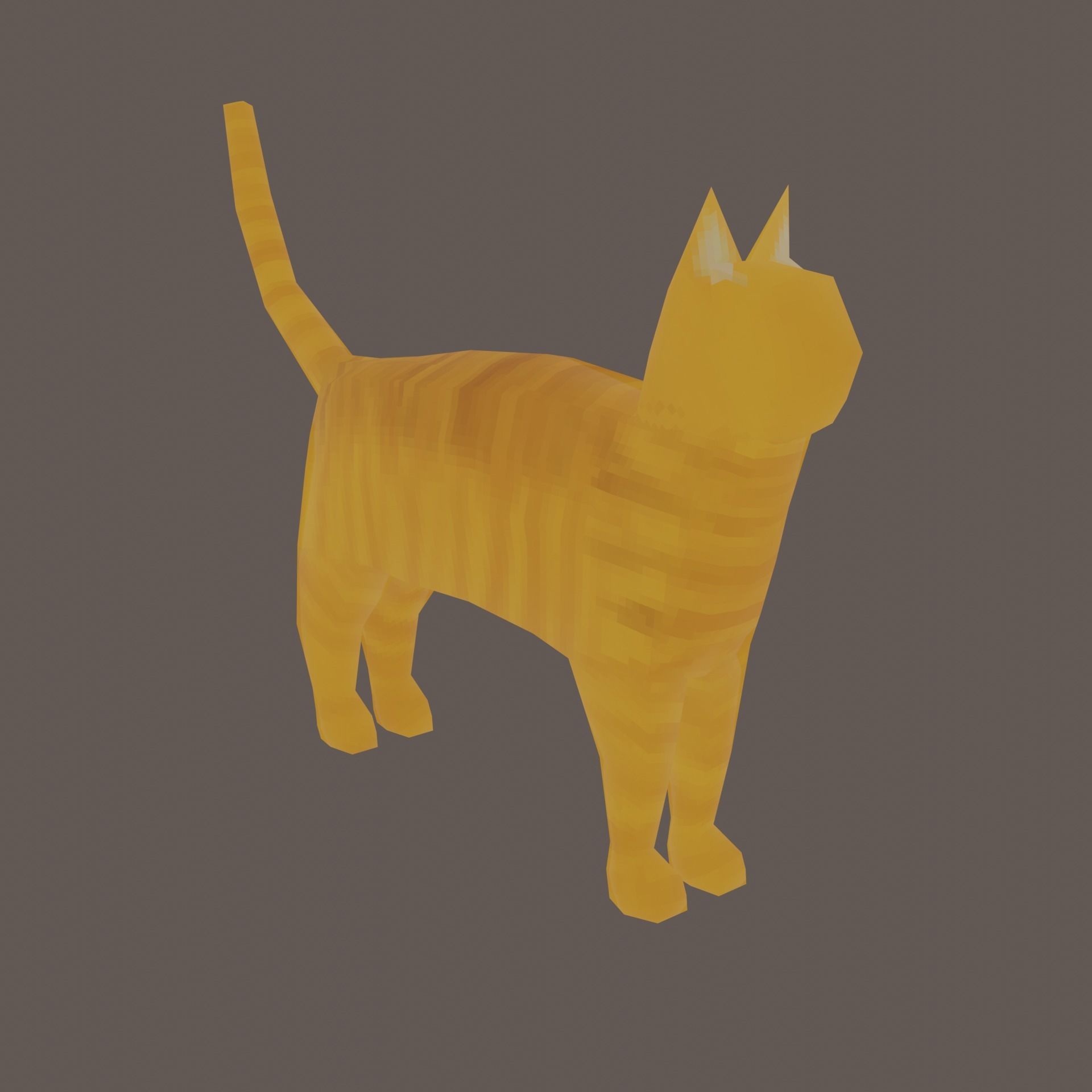3D model Low-Poly Cat with Multiple Textures VR / AR / low-poly | CGTrader