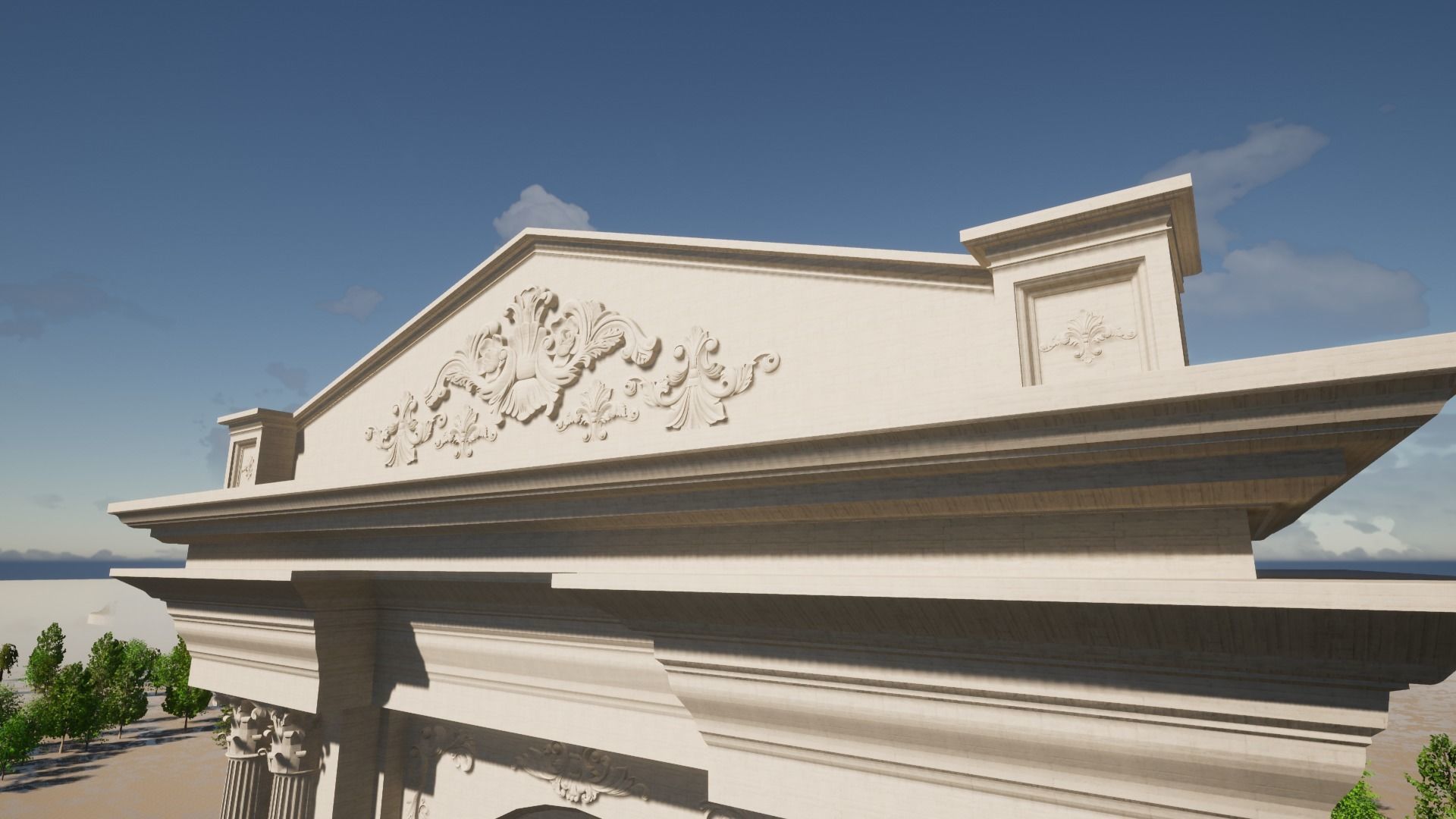 3D model Roman Gate VR / AR / low-poly | CGTrader