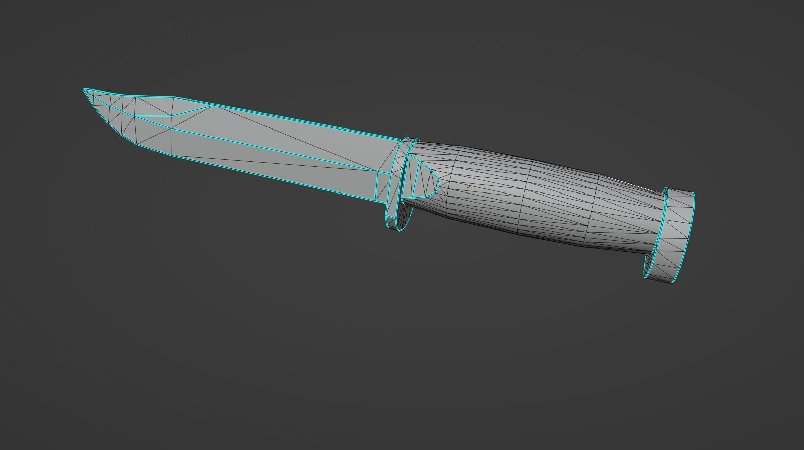 3D model Knife low poly VR / AR / low-poly | CGTrader