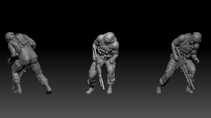 army pack 3D model 3D printable | CGTrader