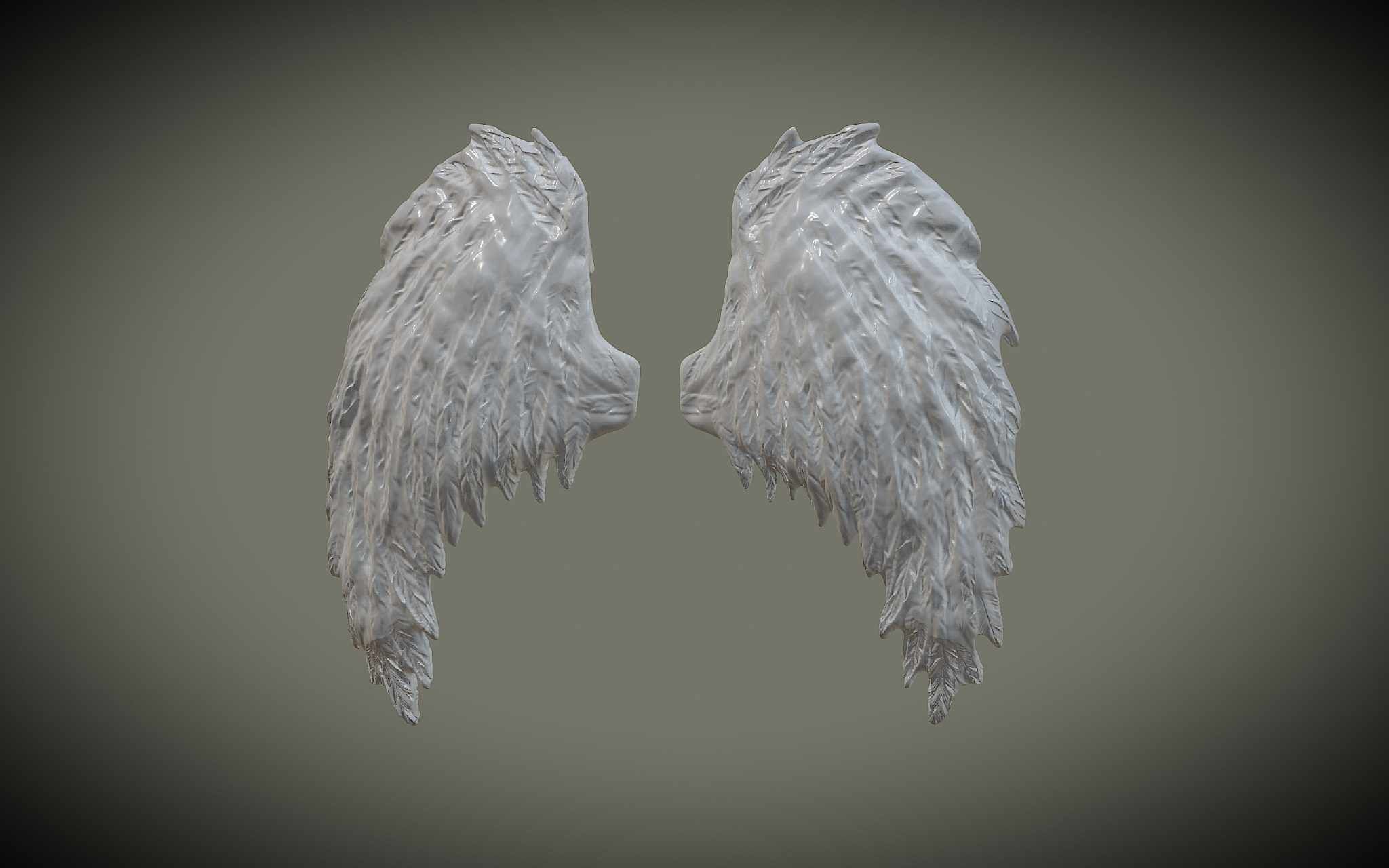 angel wings 3D model | CGTrader