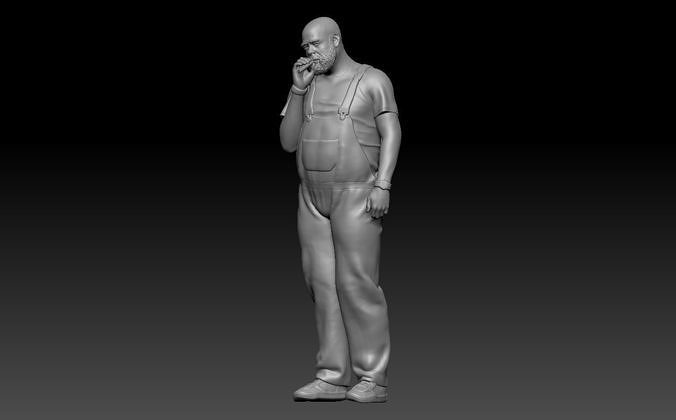 pablo smoking 1 3D model 3D printable | CGTrader