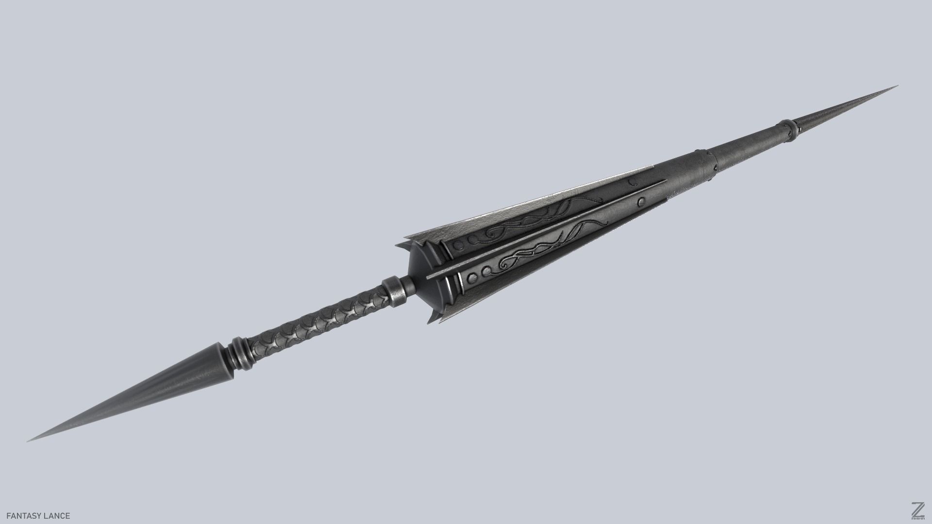3D model Fantasy lance VR / AR / low-poly | CGTrader