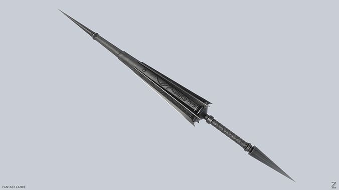 3D model Fantasy lance VR / AR / low-poly | CGTrader