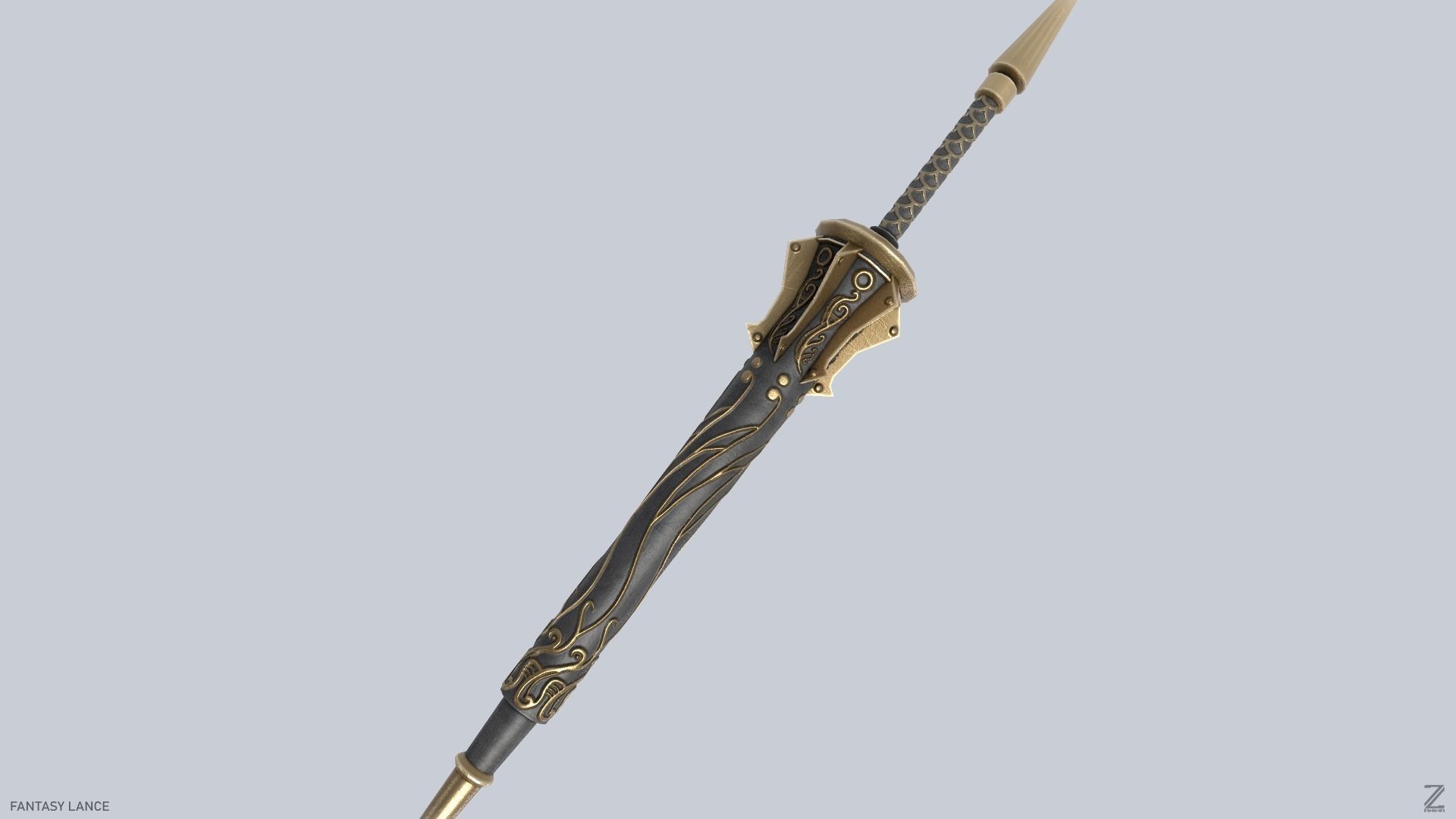 3D model Fantasy lance VR / AR / low-poly | CGTrader