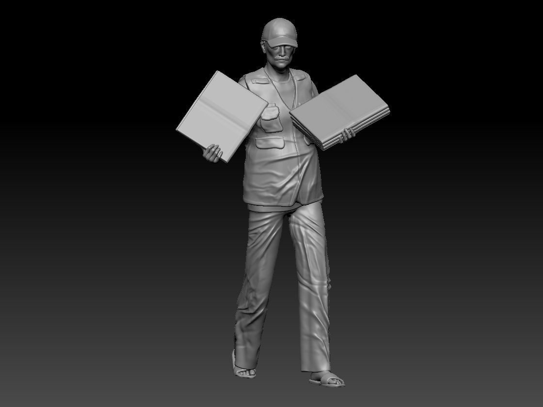 tukang koran pack 3D model 3D printable | CGTrader