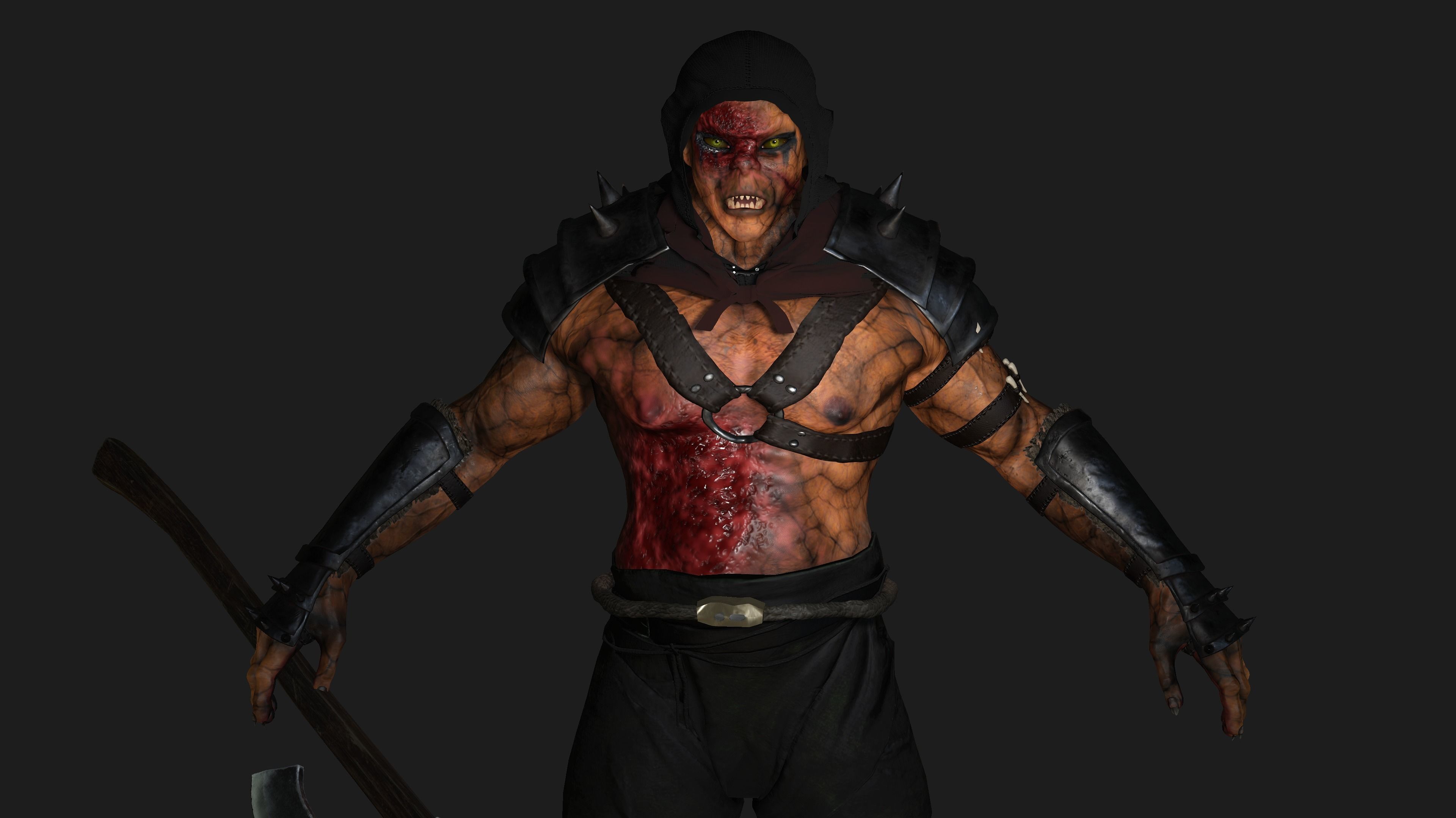 3D model AAA 3D REALISTIC CHARACTER MONSTER - THE WOUNDED MONSTER 02 VR ...