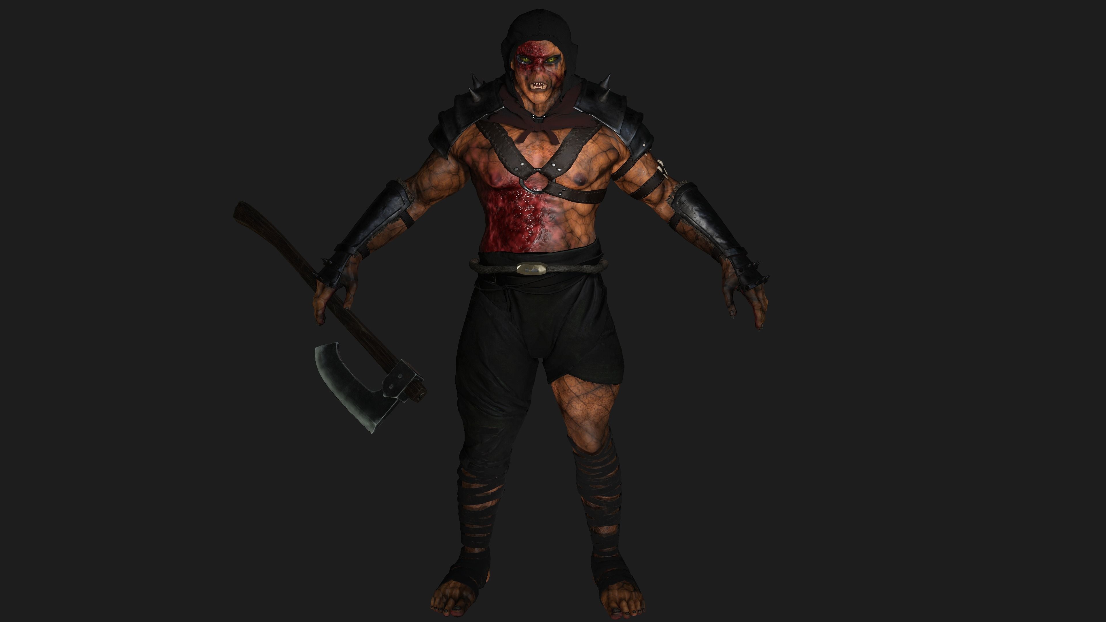 3D model AAA 3D REALISTIC CHARACTER MONSTER - THE WOUNDED MONSTER 02 VR ...