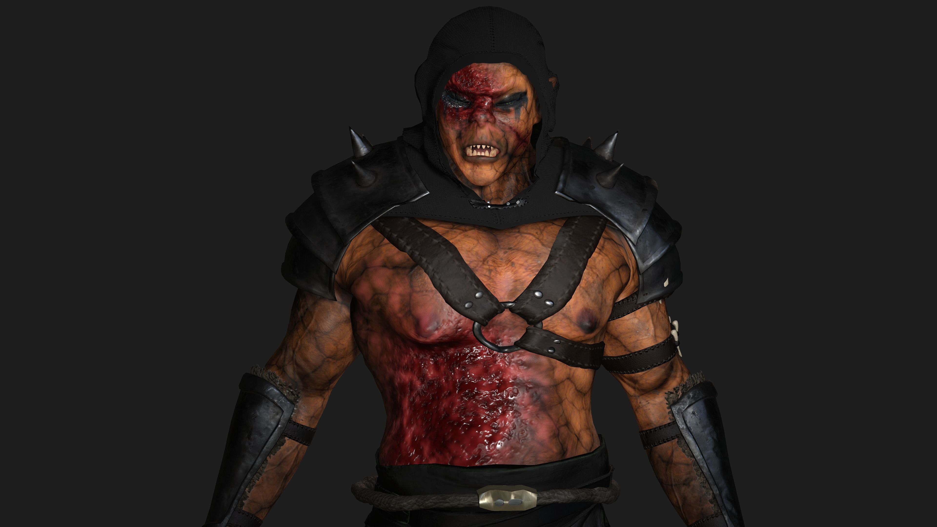 3D model AAA 3D REALISTIC CHARACTER MONSTER - THE WOUNDED MONSTER 02 VR ...