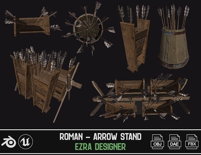 3D model Roman Arrow Stand VR / AR / low-poly | CGTrader