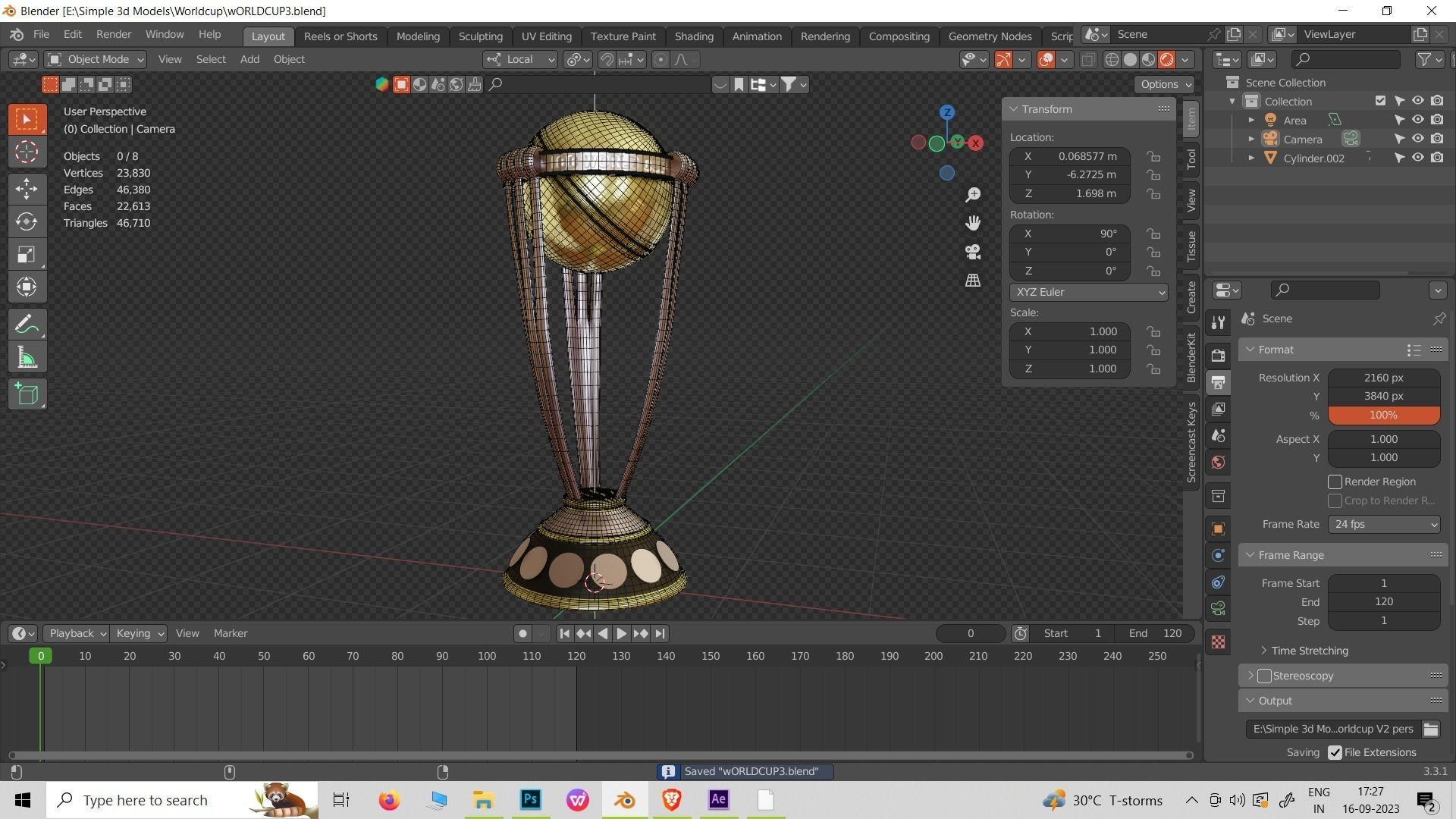 Cricket Worldcup 2023 3D model | CGTrader