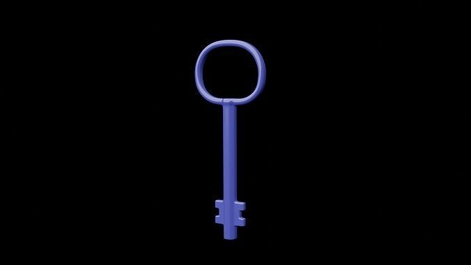 Plastic Key 3D model | CGTrader