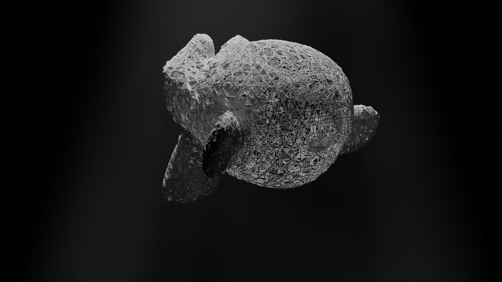 Abstract Wireframe Geometry plugin blender free 3D model | CGTrader
