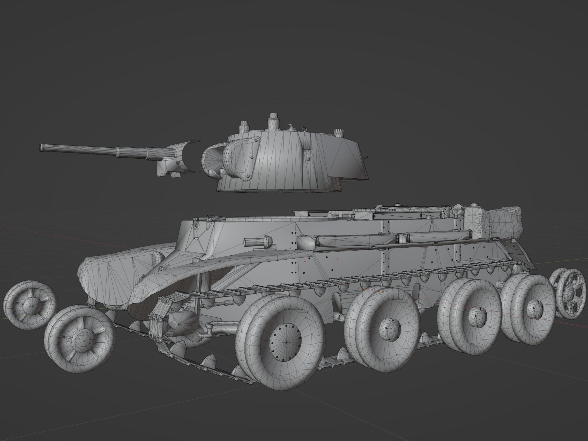 3D model BT7 tank VR / AR / low-poly | CGTrader