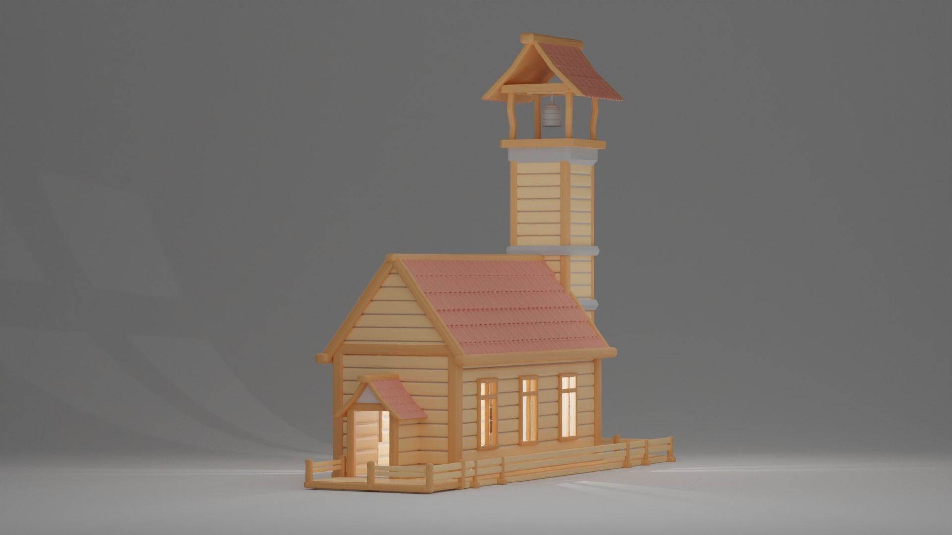 Church 3D model 3D printable | CGTrader