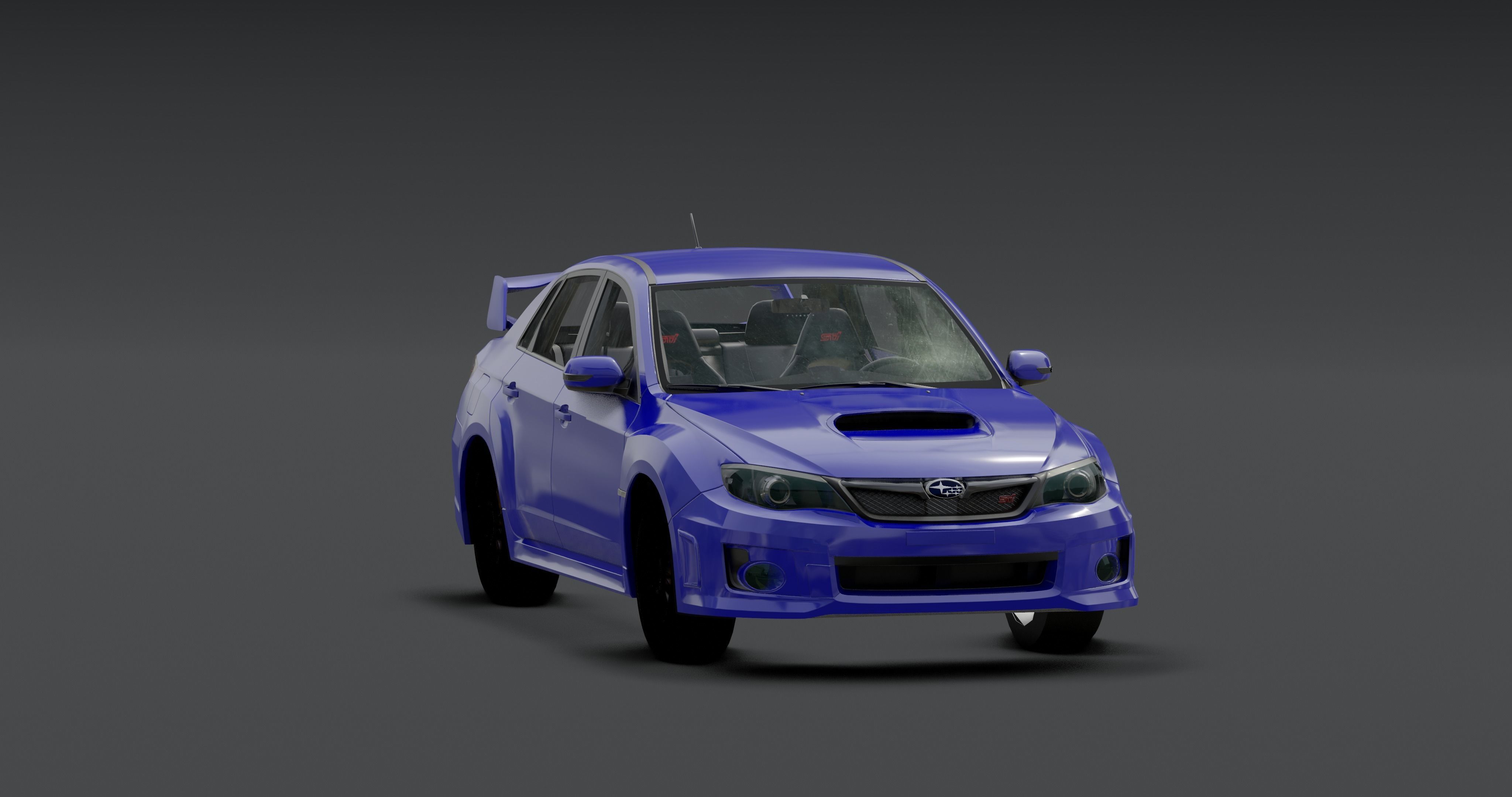 3D model subaru impreza WRX VR / AR / low-poly | CGTrader