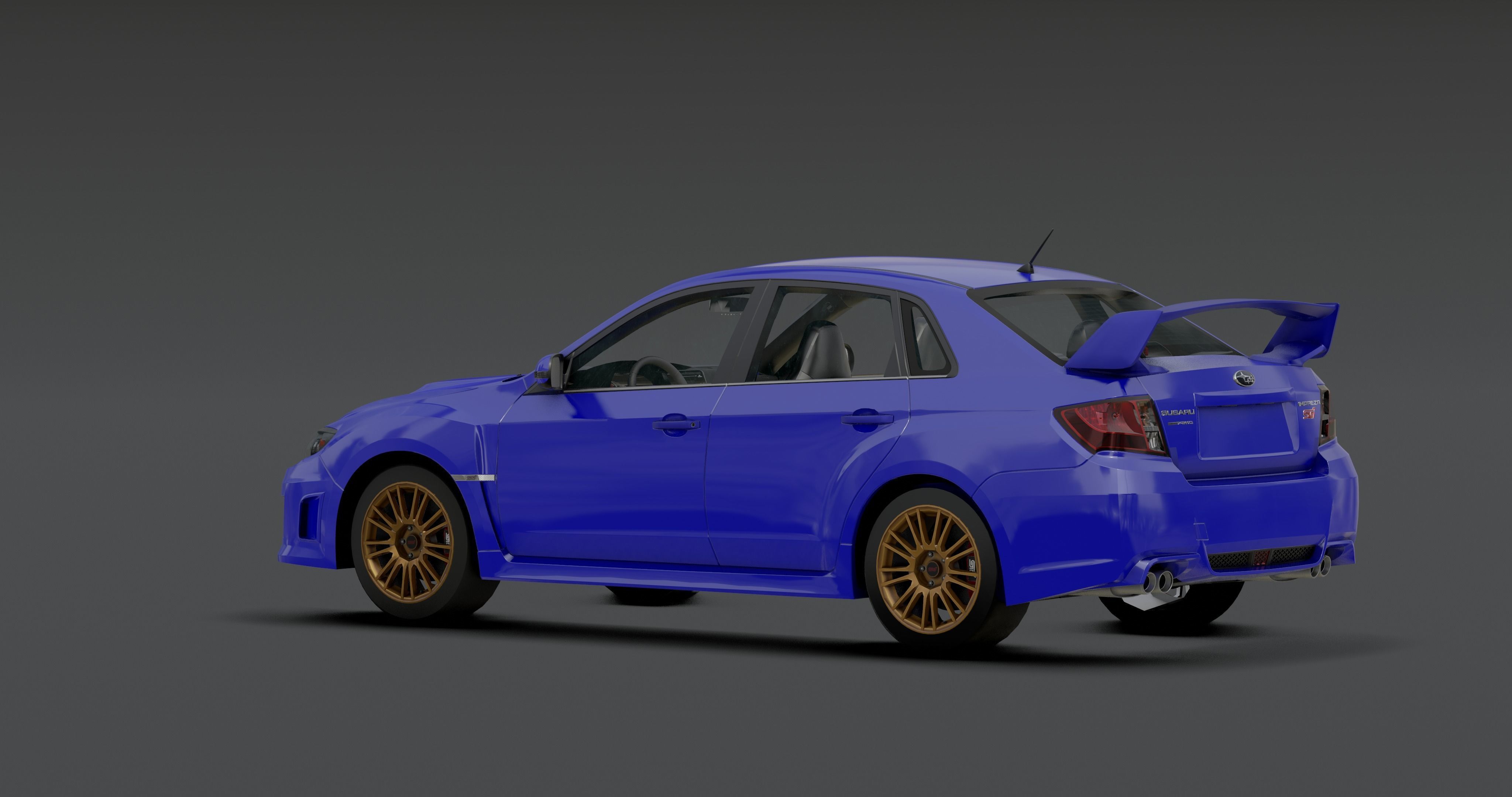 3D model subaru impreza WRX VR / AR / low-poly | CGTrader