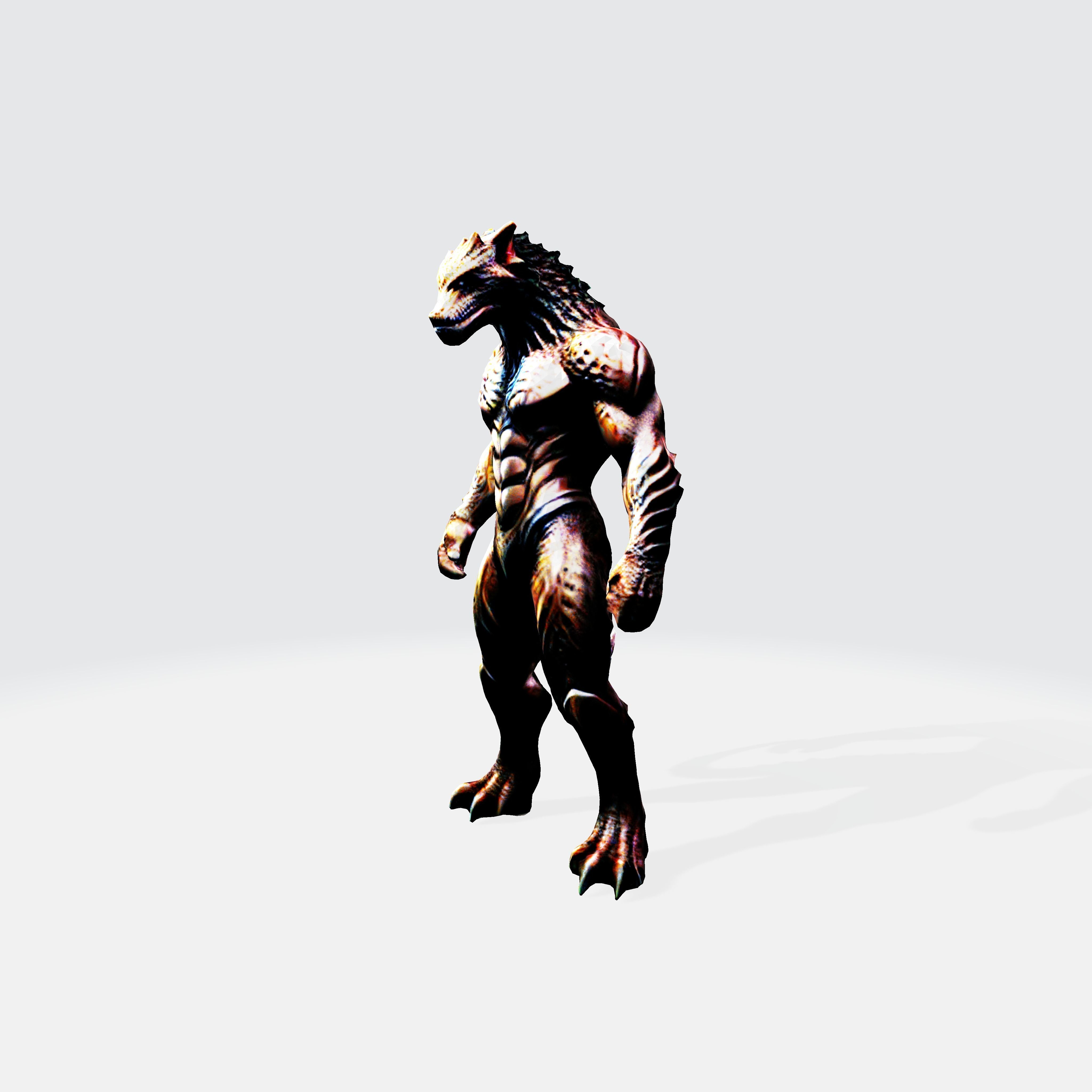 Mystical Humanoid Dragon 3D Model 3D model | CGTrader