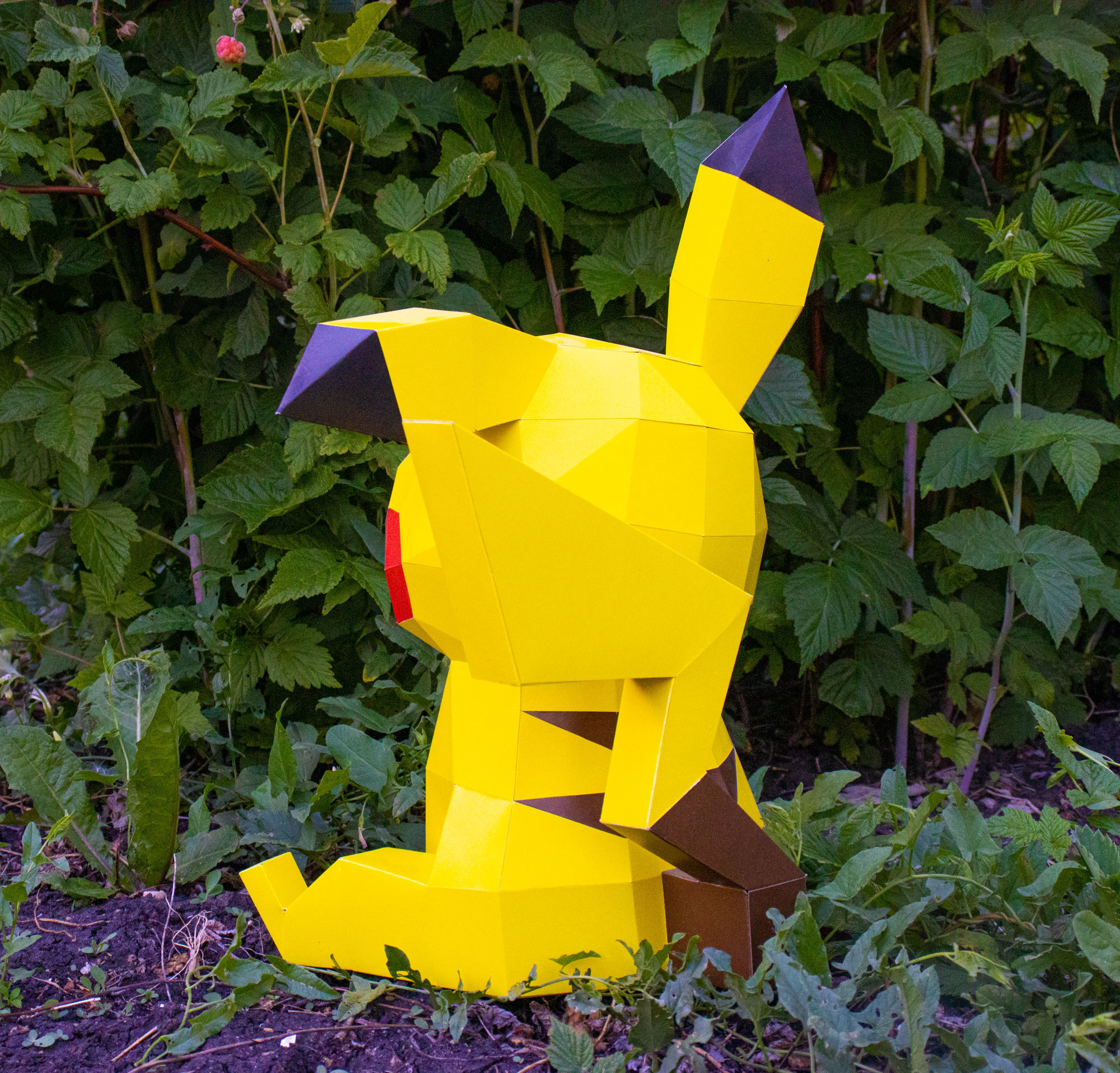 Paper Model Pikachu Pepakura PDF SVG Cricut 3D model | CGTrader