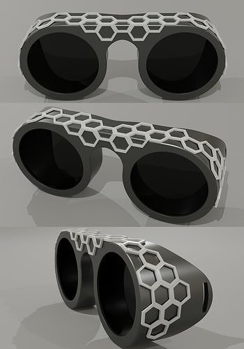 Hex Glasses 3d Model 3d Printable Cgtrader 8180