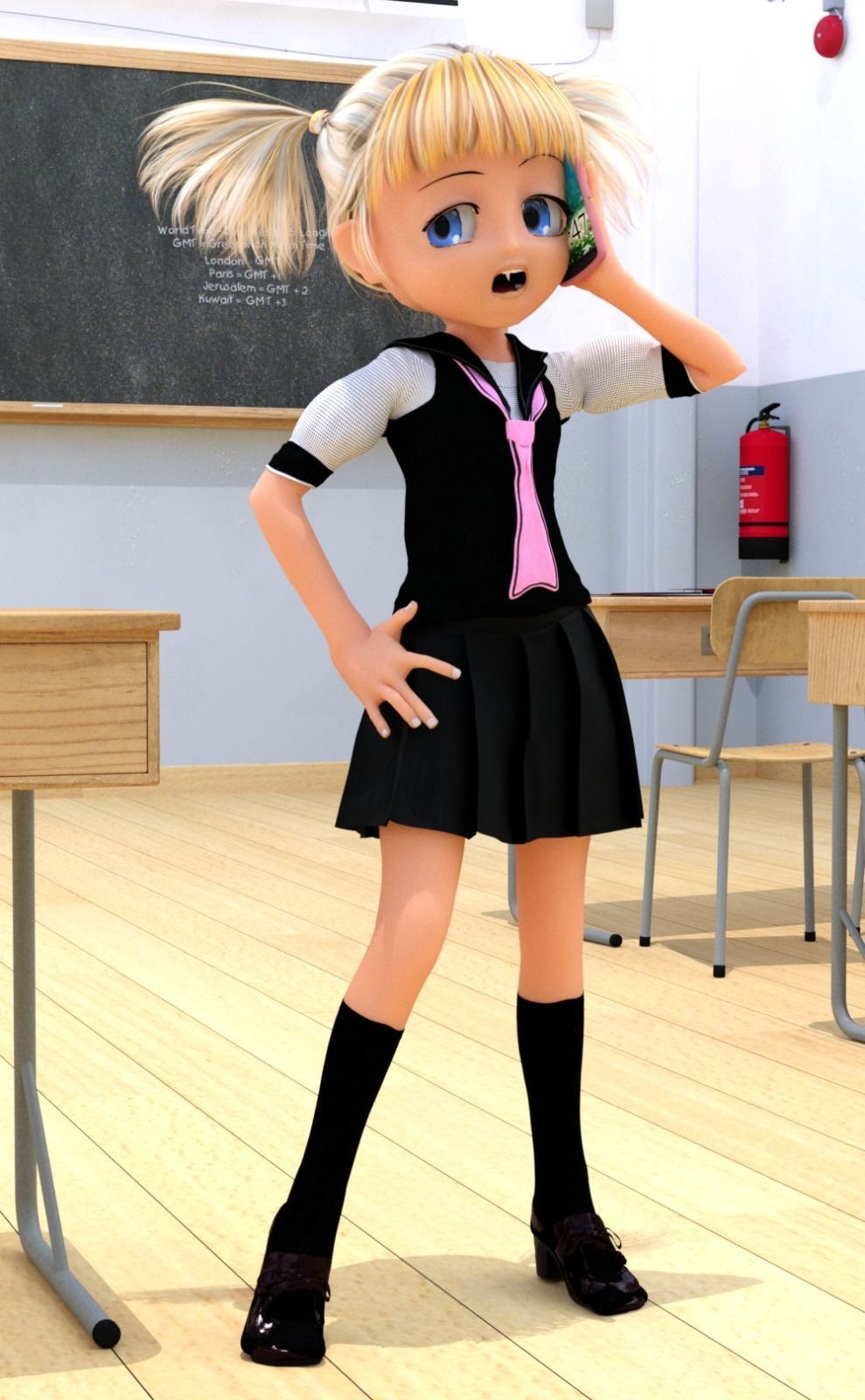 Dear Me for Sakura 8 3D model rigged | CGTrader
