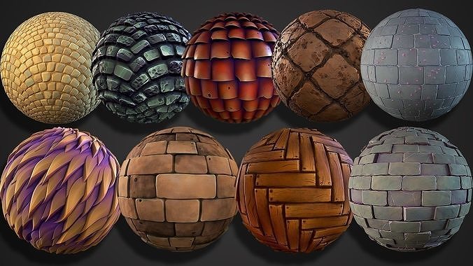 Stylized Materials 3D model | CGTrader
