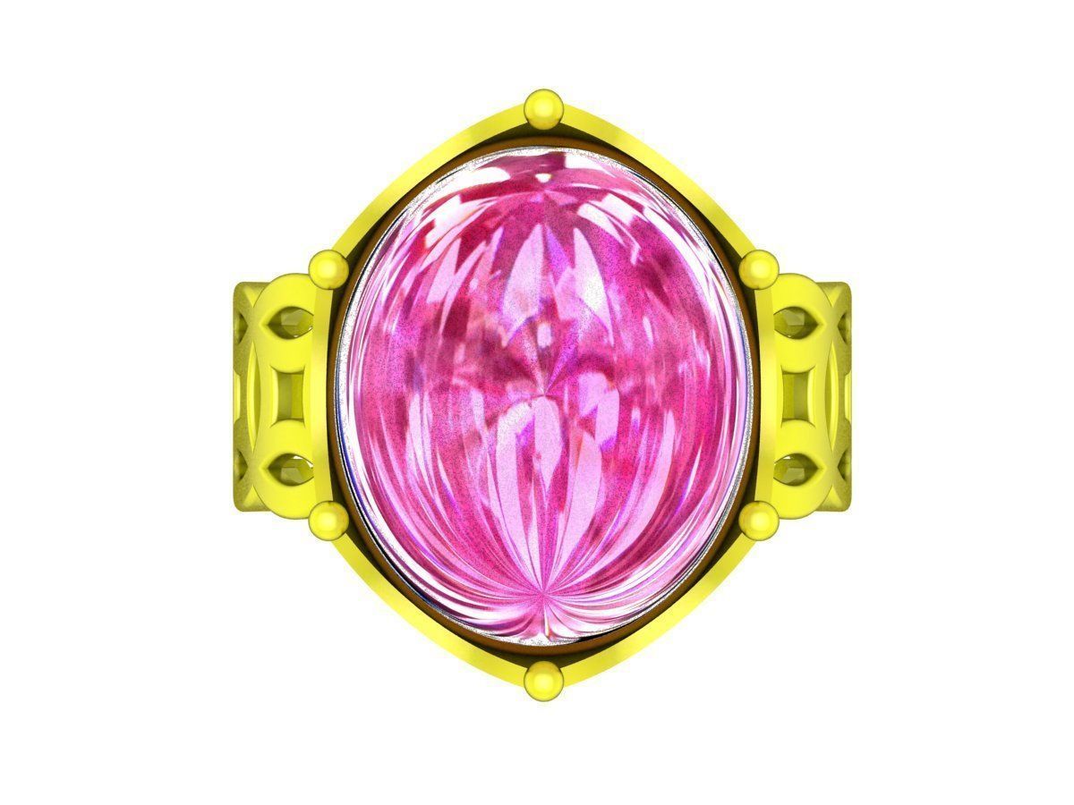 6514 Vietnamese Ruby Money Coins Women Ring 3D model 3D printable ...