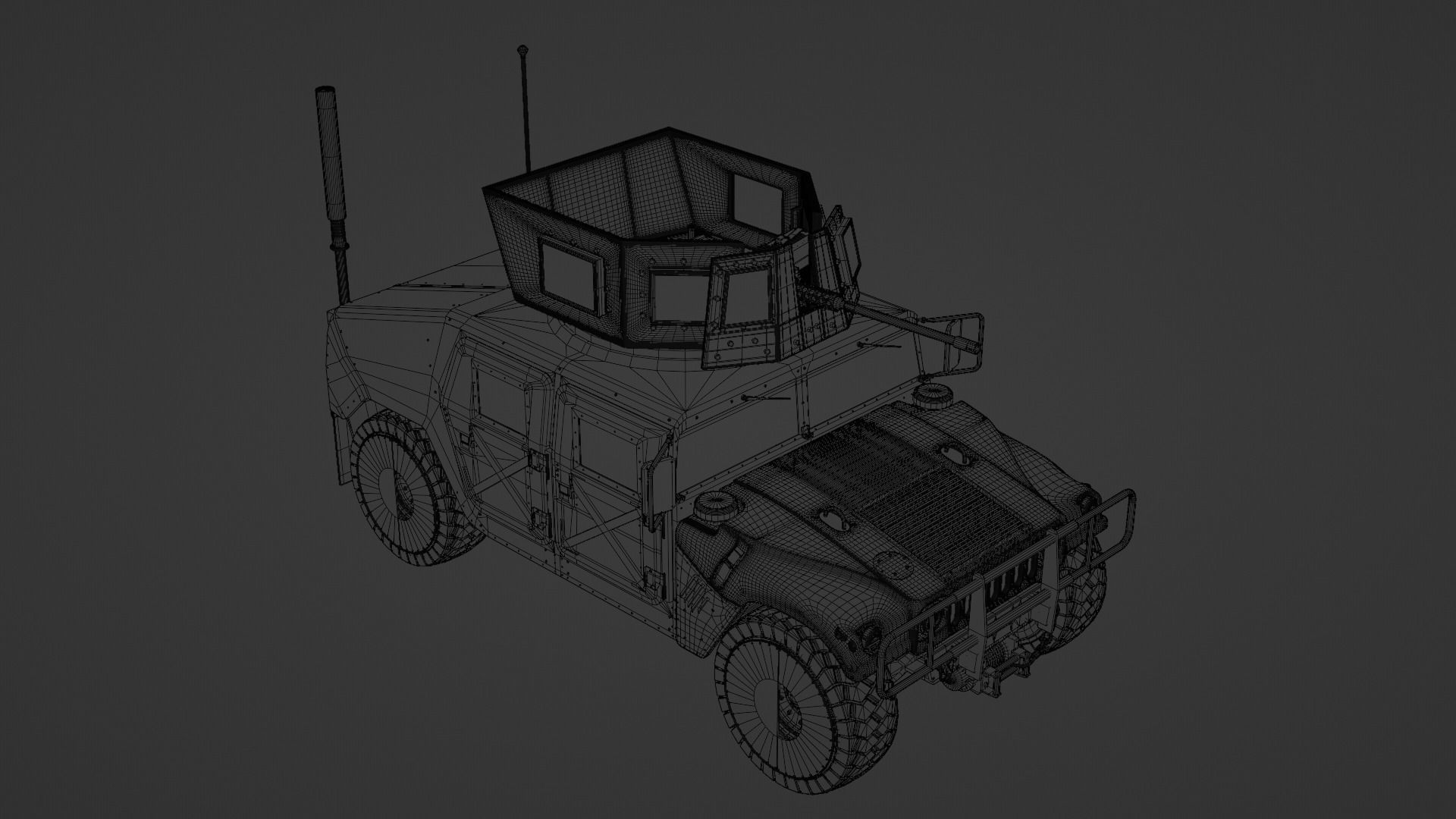 Humvee HMMWV Military 3D model 3D model | CGTrader