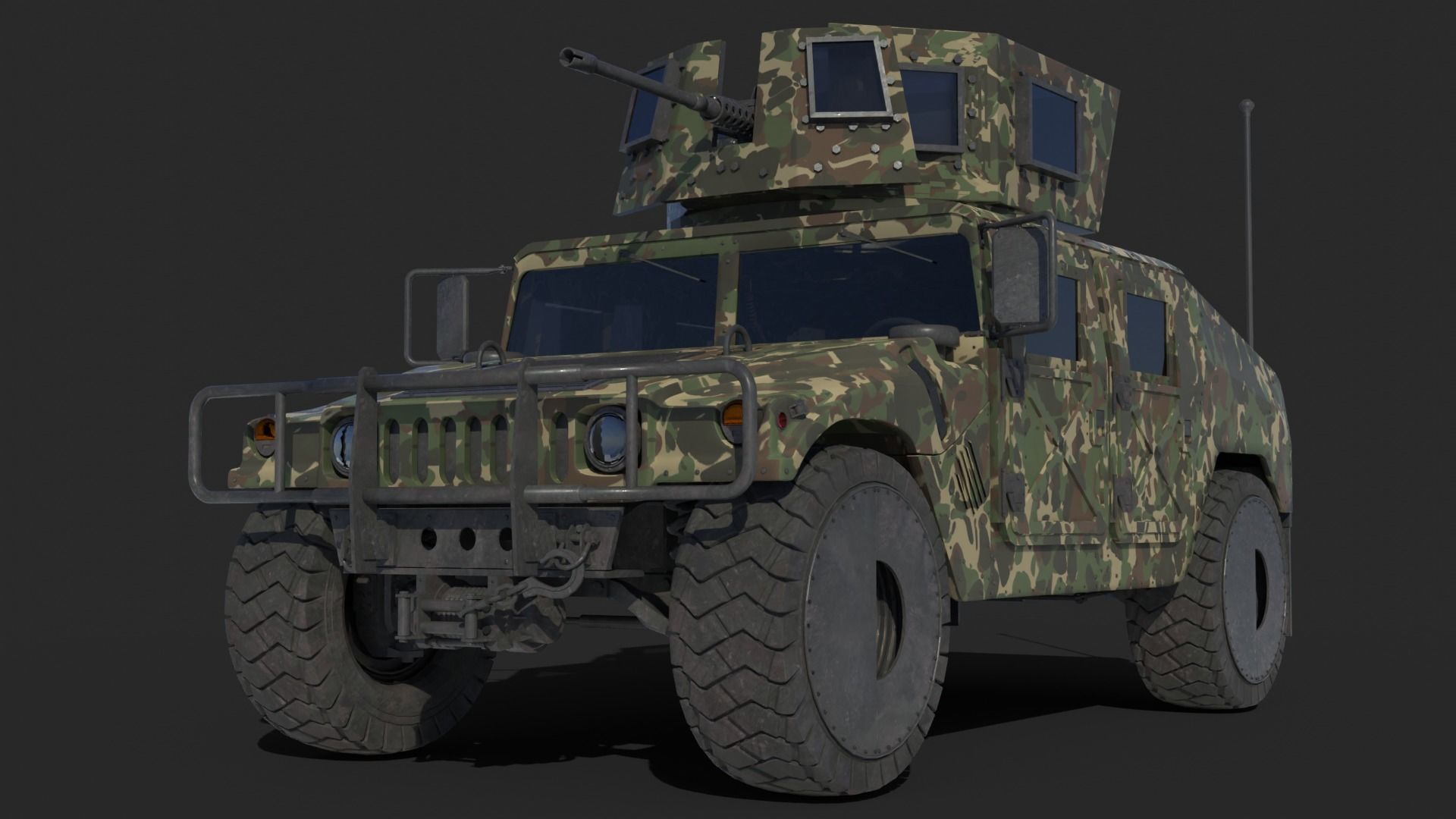 Humvee HMMWV Military 3D model 3D model | CGTrader