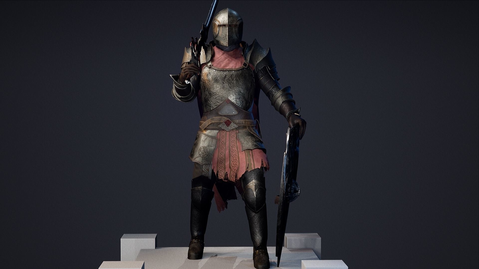 3D model Knight VR / AR / low-poly | CGTrader