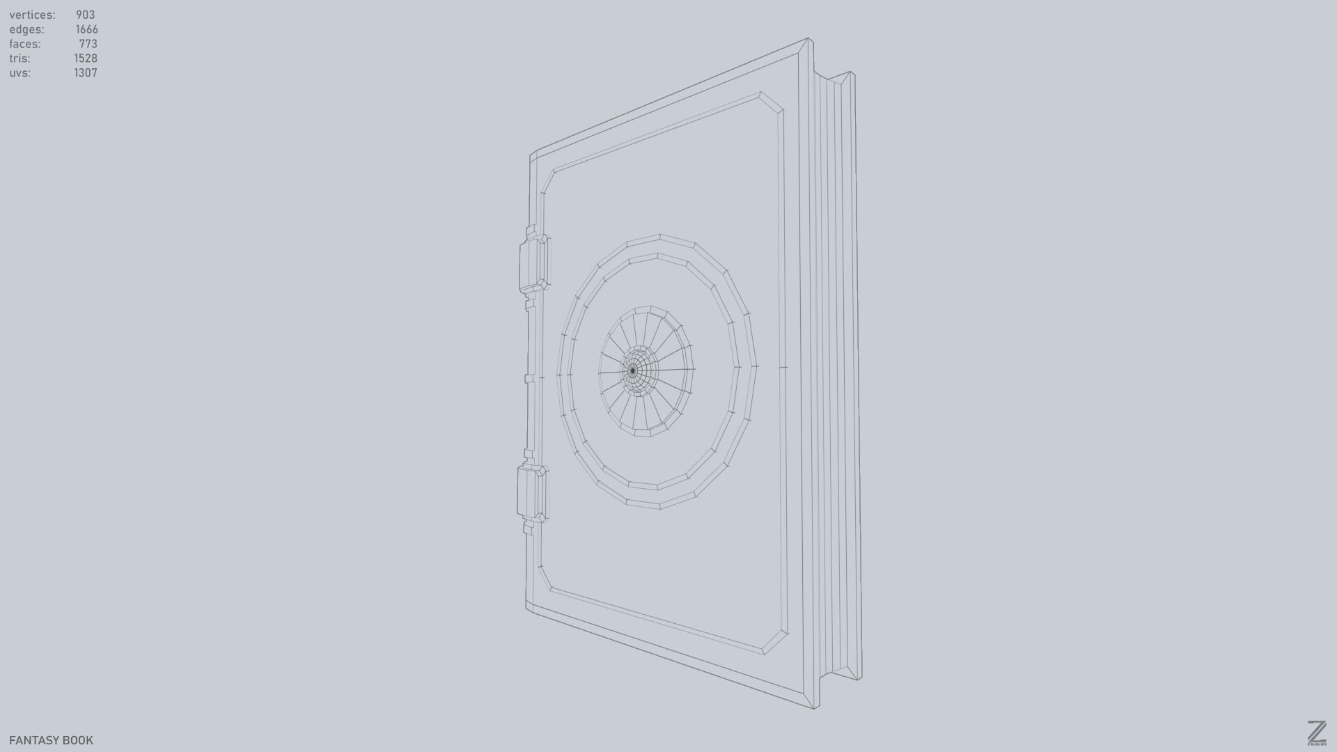 3D model Fantasy book VR / AR / low-poly | CGTrader