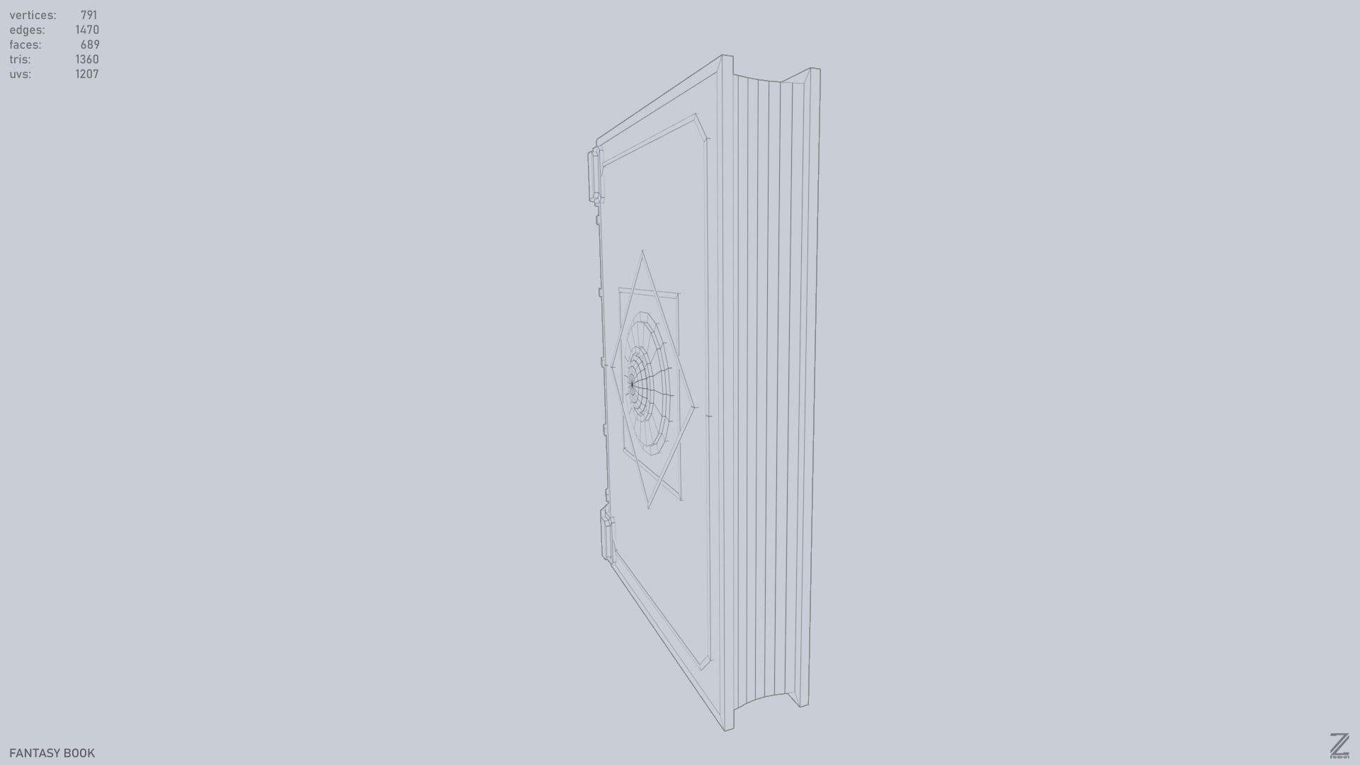 3D model Fantasy book VR / AR / low-poly | CGTrader