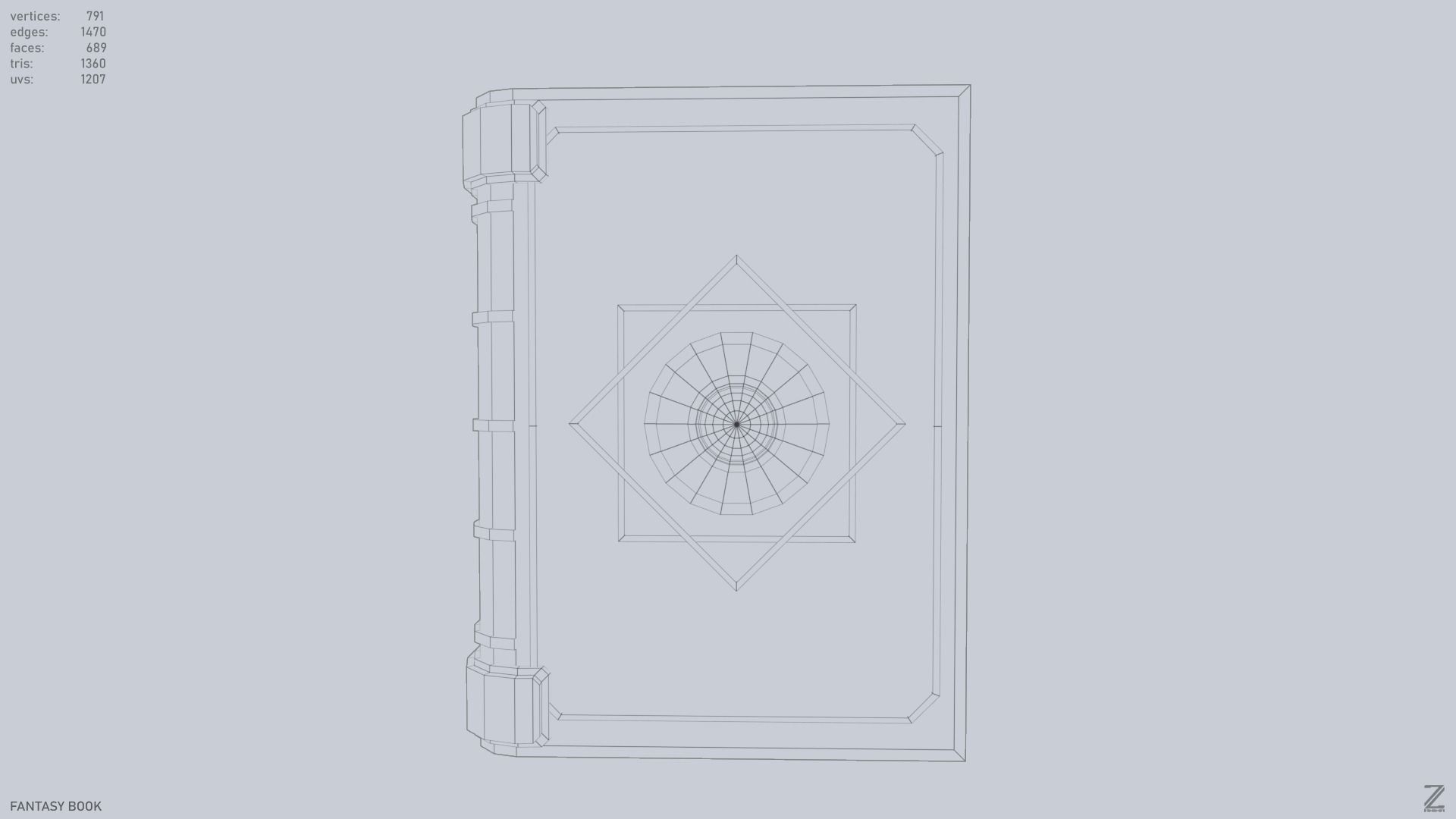 3D model Fantasy book VR / AR / low-poly | CGTrader